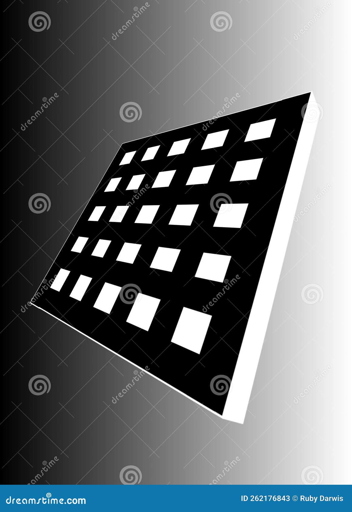 A Graphic Design in the Form of a Three-dimensional Chess Mat Stock ...