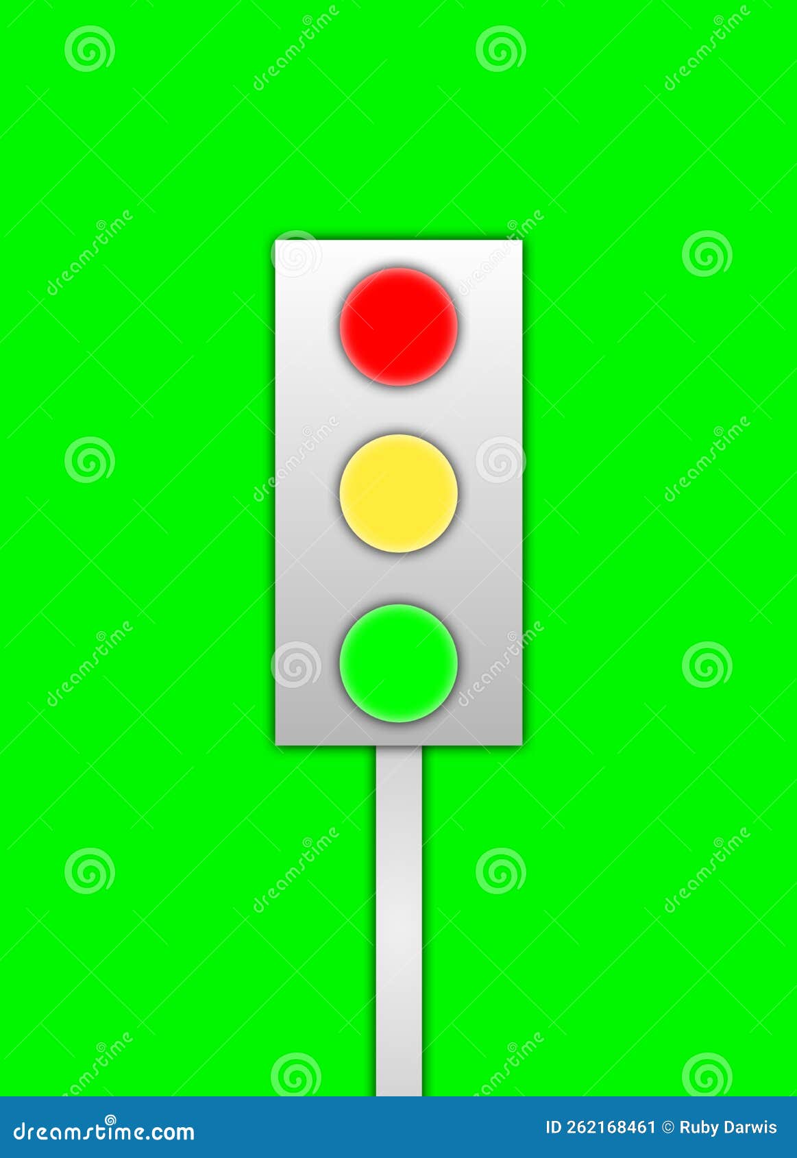 A Graphic Design in the Form of a Traffic Light Stock Illustration ...