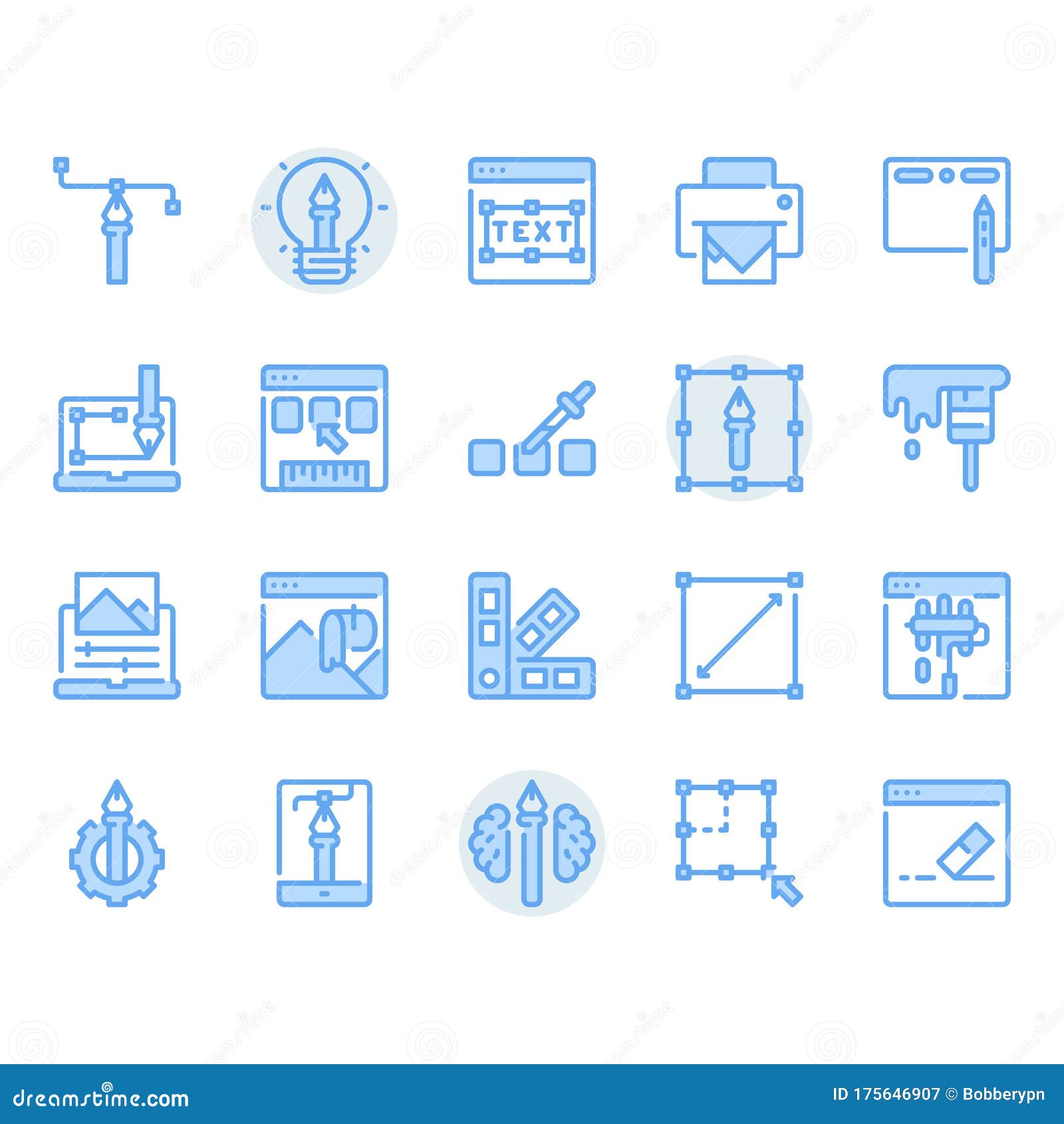 Graphic Design Icon and Symbol Set Stock Vector - Illustration of ...
