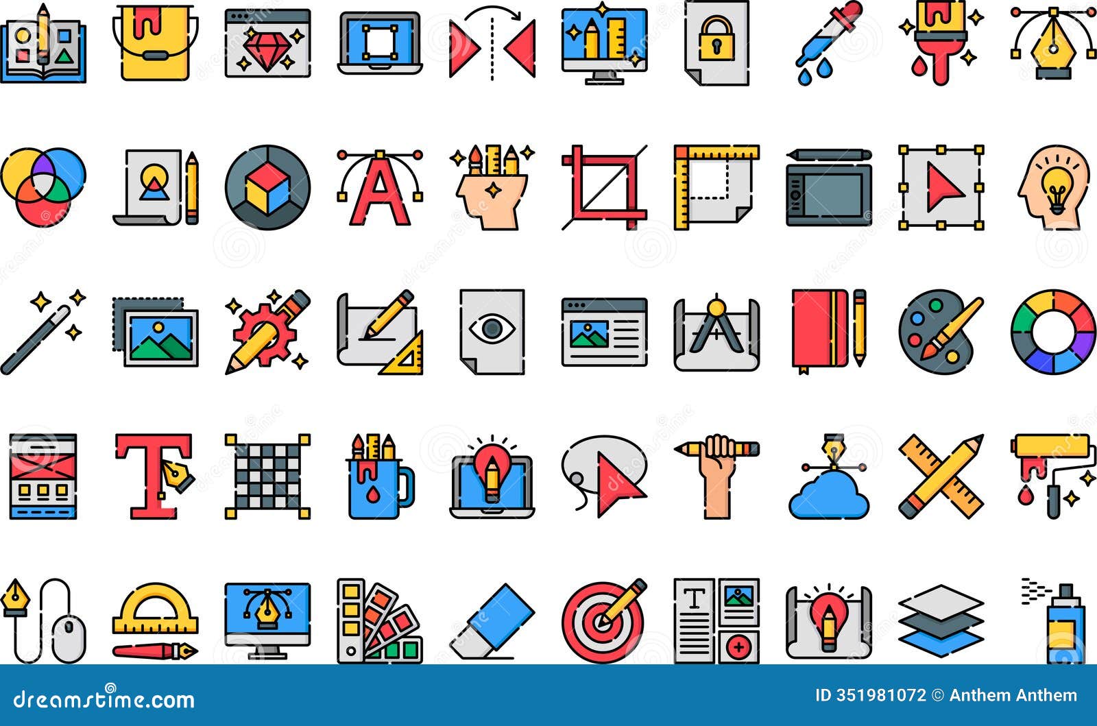 Graphic Design Icons High-Quality Vector Icons Collection with Editable ...