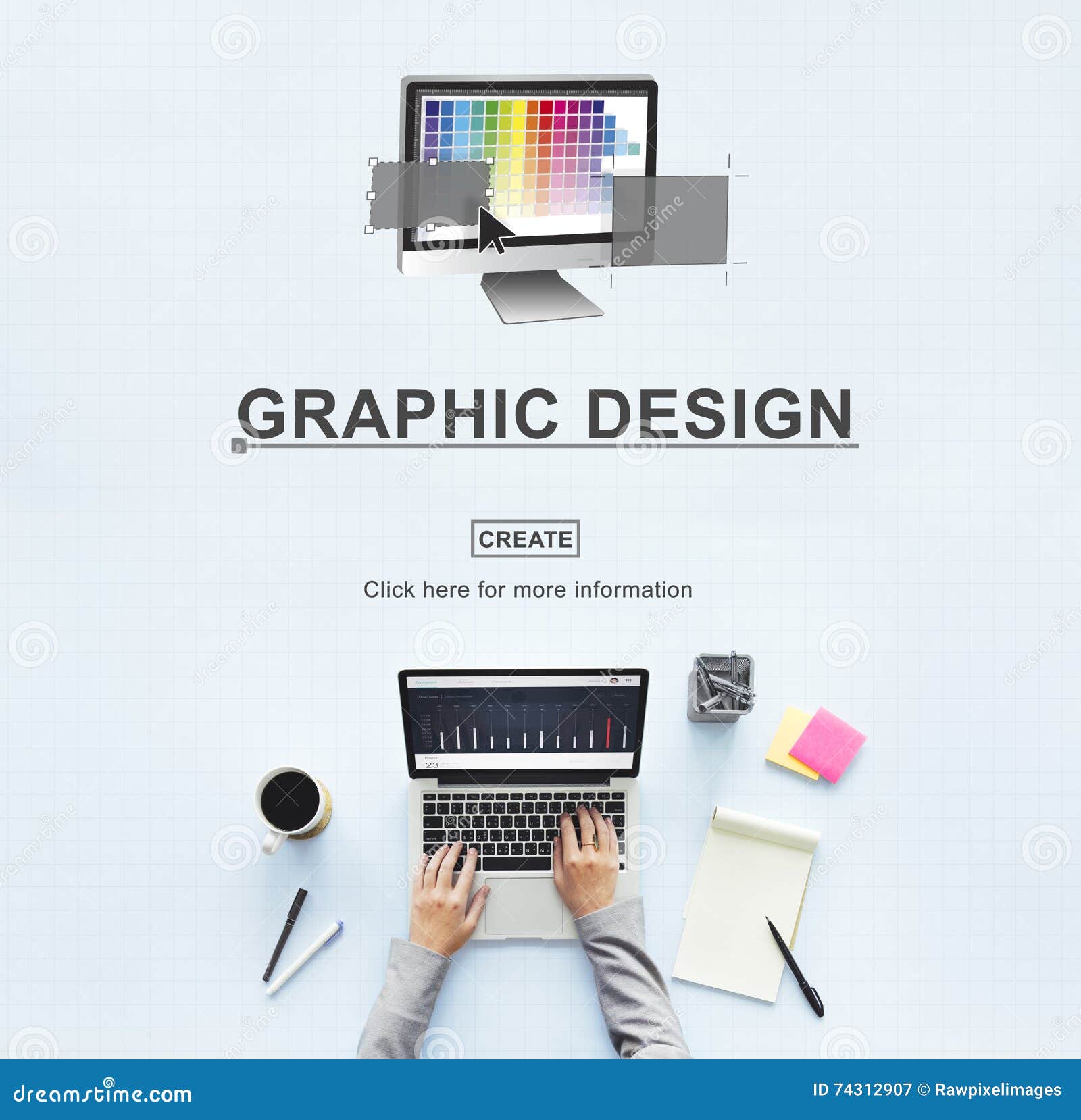 Graphic Design Illustration Art Work Concept Stock Image - Image of ...