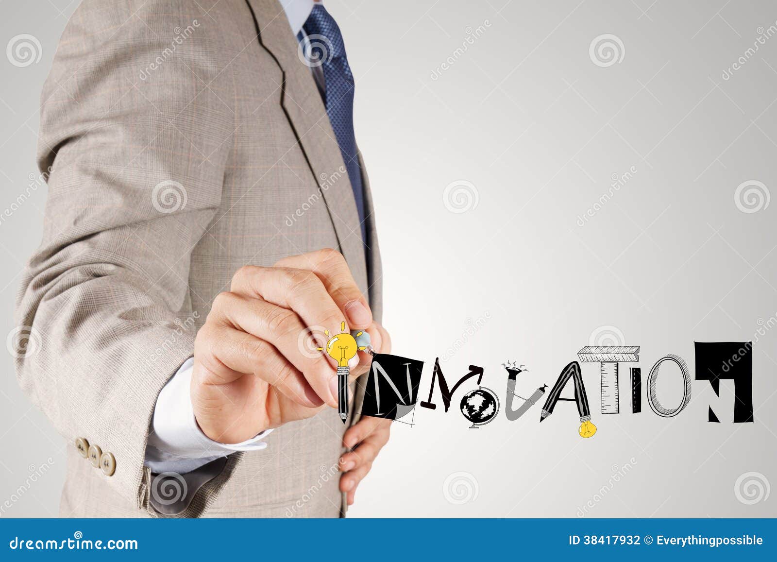Graphic Design INNOVATION Word As Concept Stock Photo - Image of ...