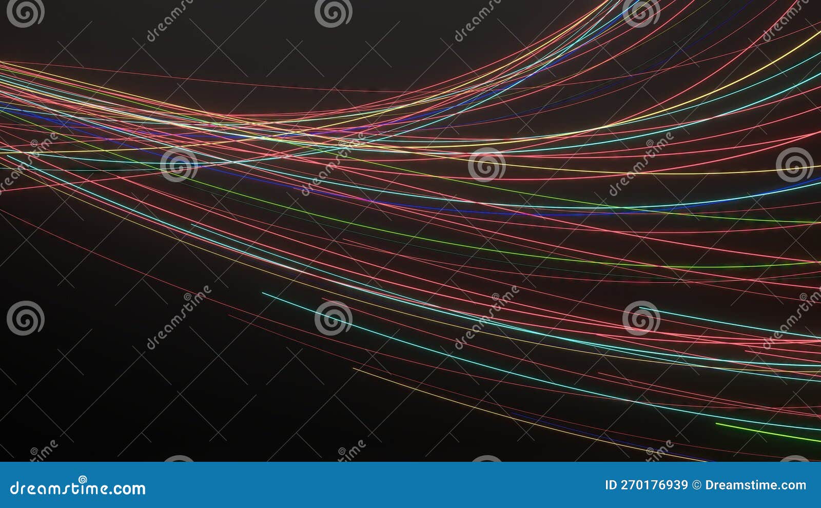 A Graphic Design Material of 3D Rendering with a Thin Glow Like a ...