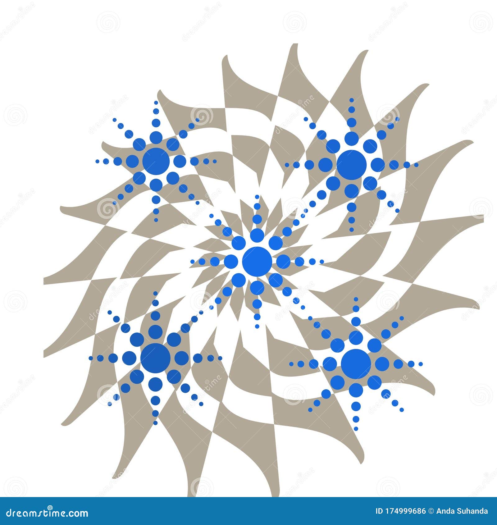 Graphic Design of Motifs with White Background Stock Illustration ...