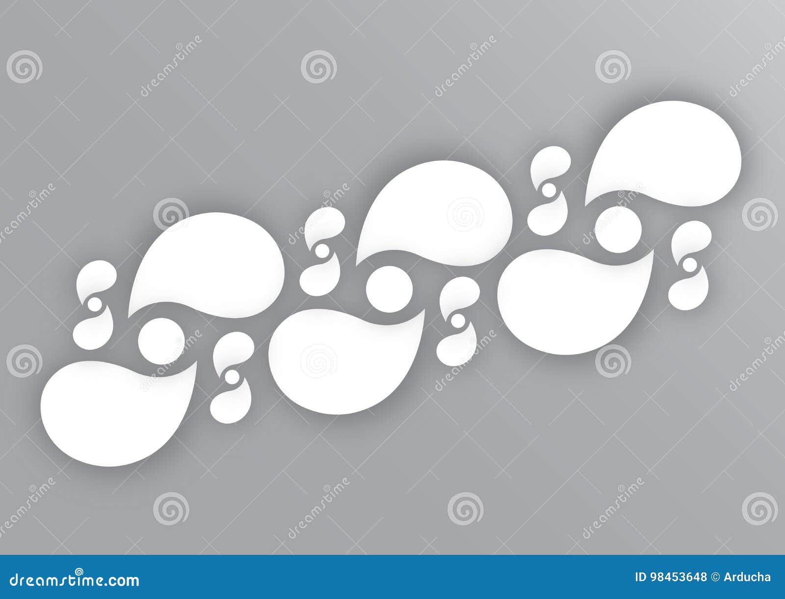 Graphic Design Drop Shape Decoration Stock Illustration - Illustration ...