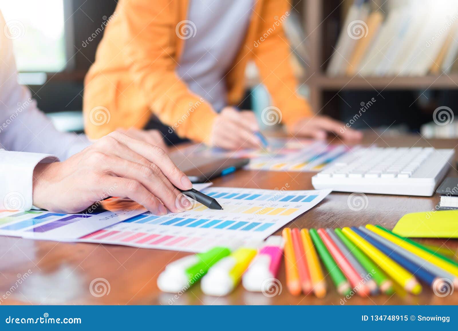 Graphic Design Partners Working Together Renovation and Technology ...