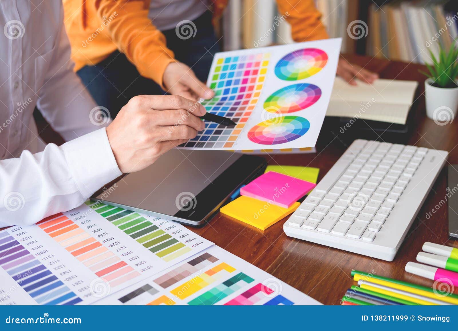 Graphic Design Partners Working Together Renovation and Technology ...