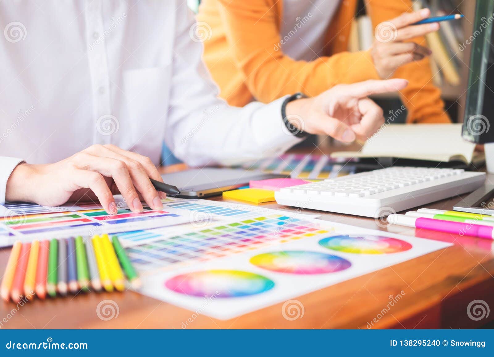 Graphic Design Partners Working Together Renovation and Technology ...