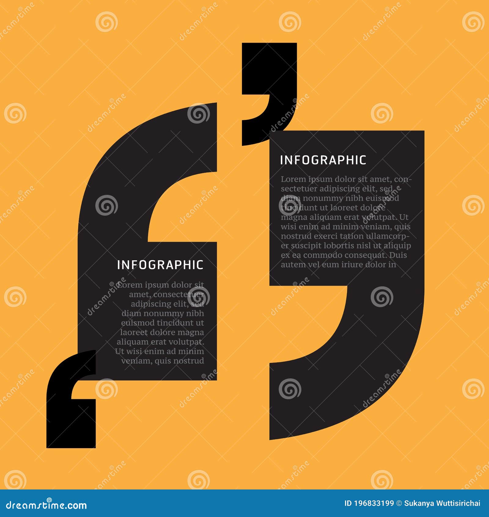 Graphic Design of Quotation Marks Informations Stock Vector ...