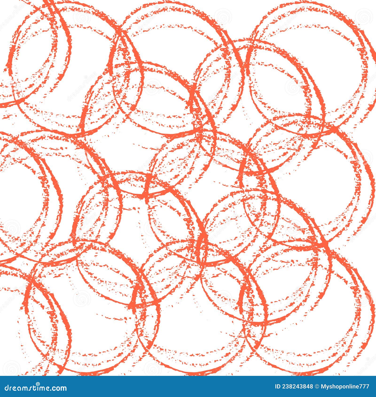 Graphic Design of Red Rounds Over White Background Stock Illustration ...