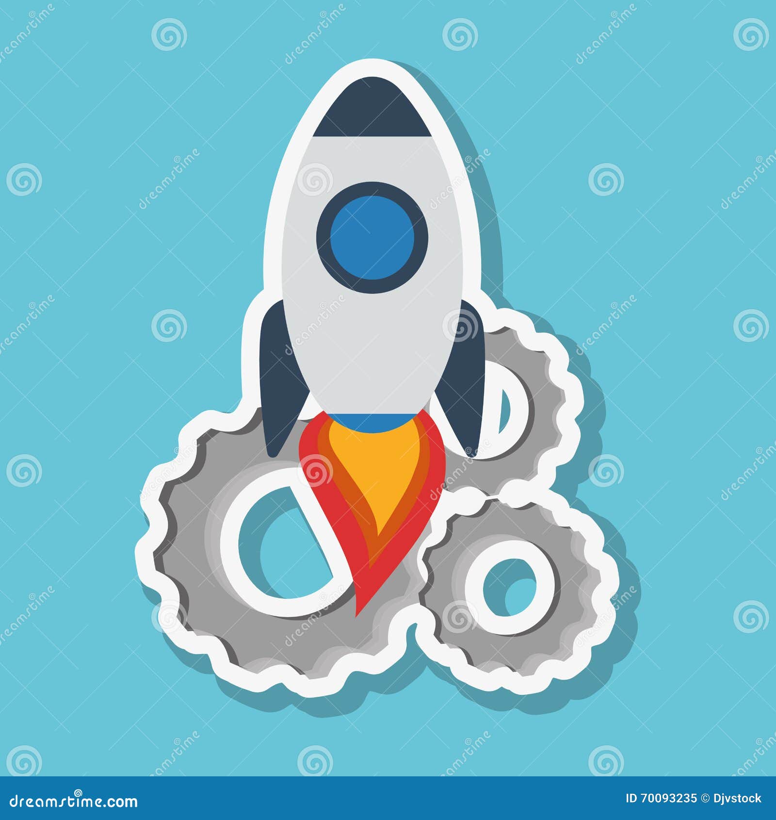 Graphic Design of Rocket , Vector Illustration Stock Vector ...