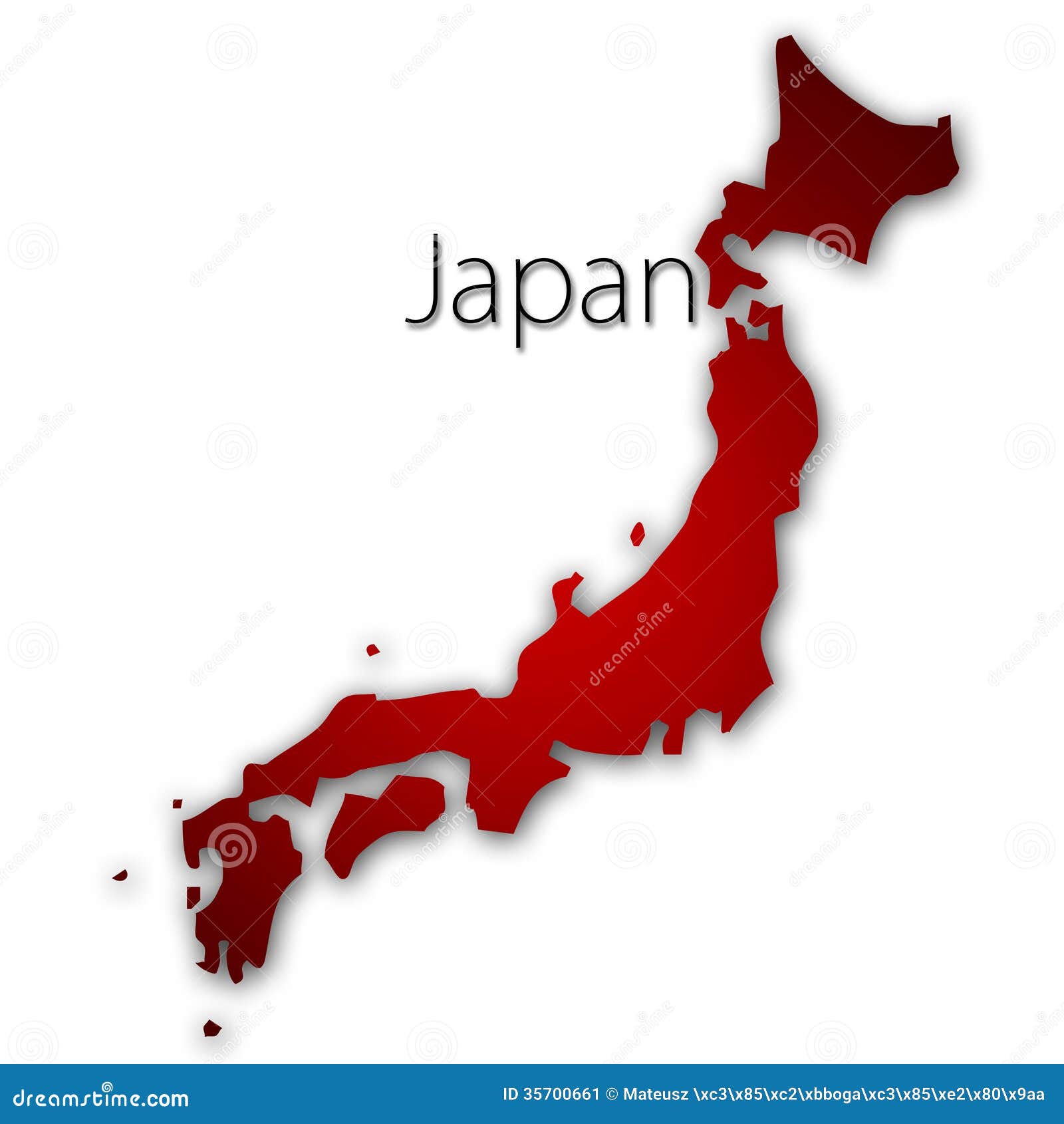 Graphic Design in Shape of Japanese Islands Stock Illustration ...