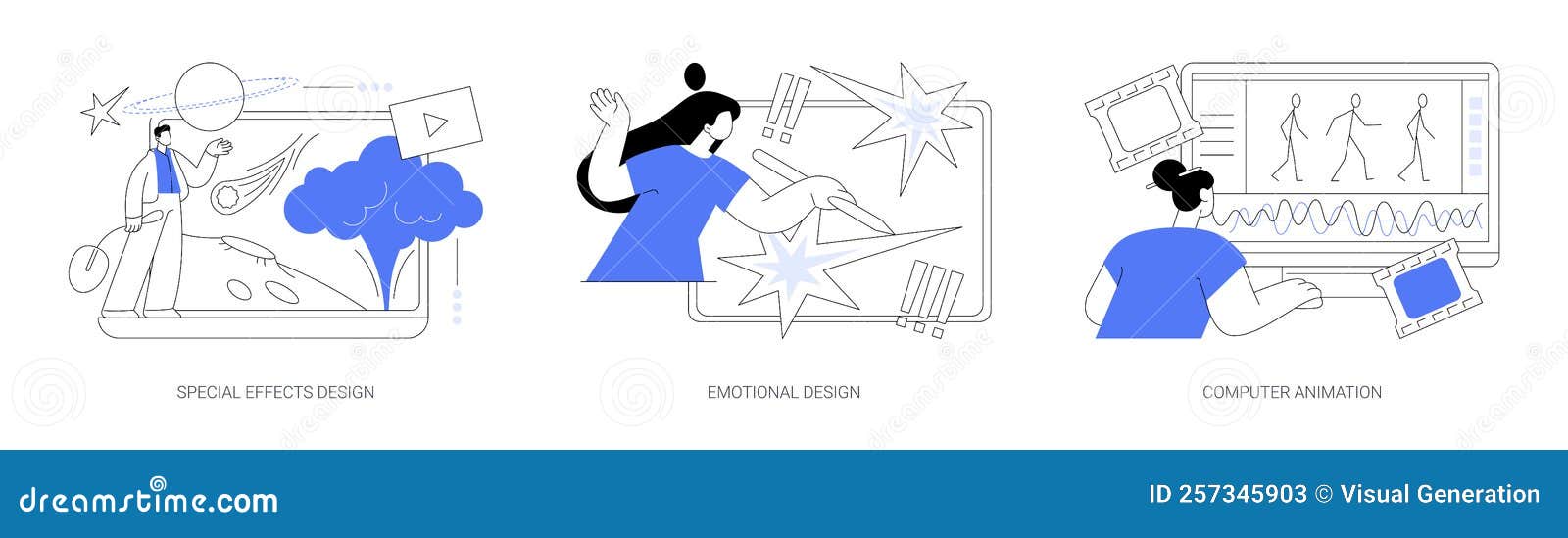 Graphic Design Studio Abstract Concept Vector Illustrations. Stock ...