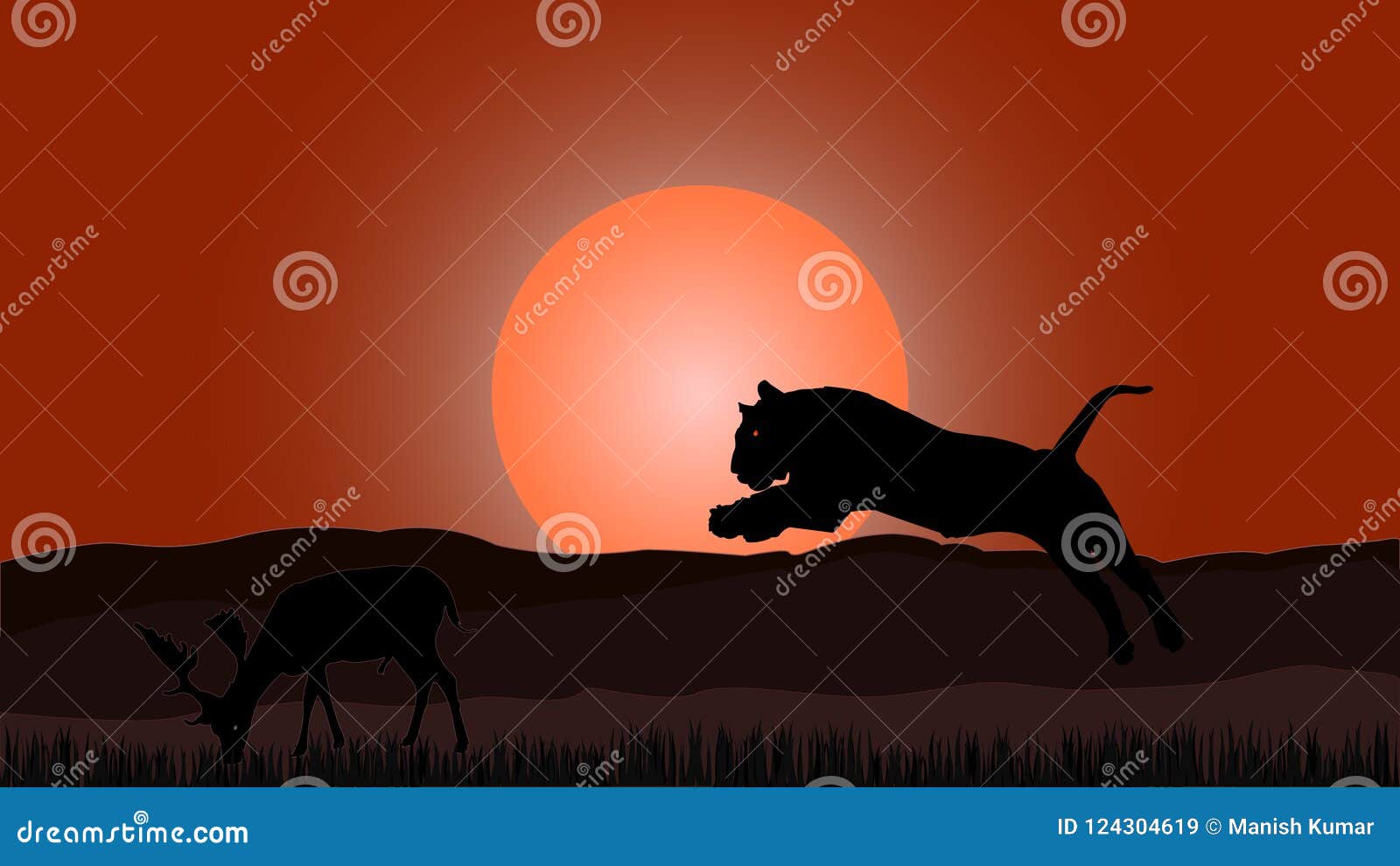Tiger Attack Stock Photography | CartoonDealer.com #10762226