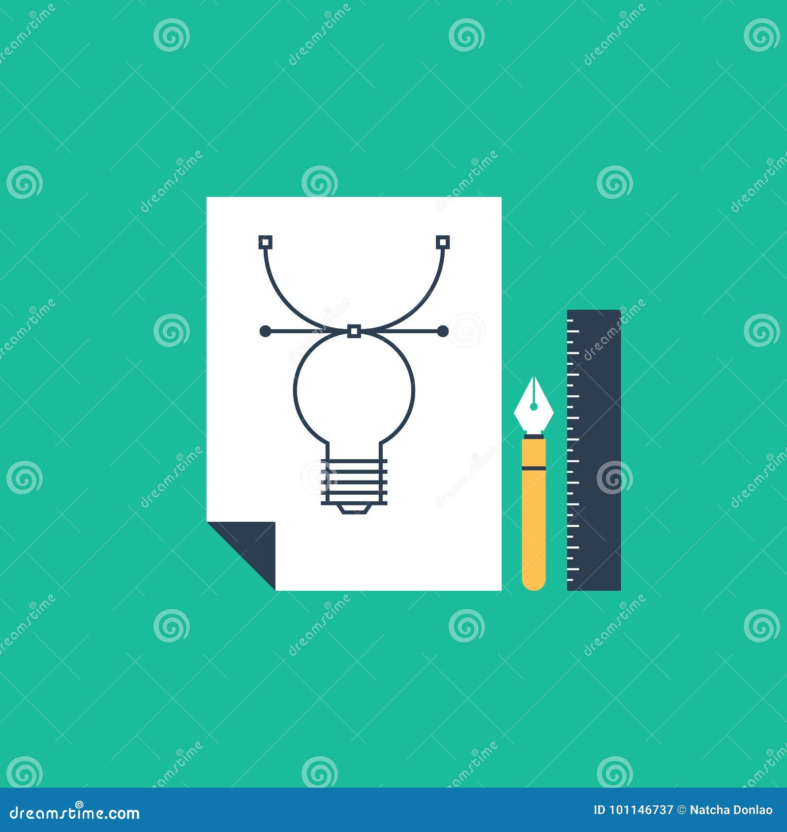 Graphic Design Tool Element Concept Stock Vector - Illustration of ...