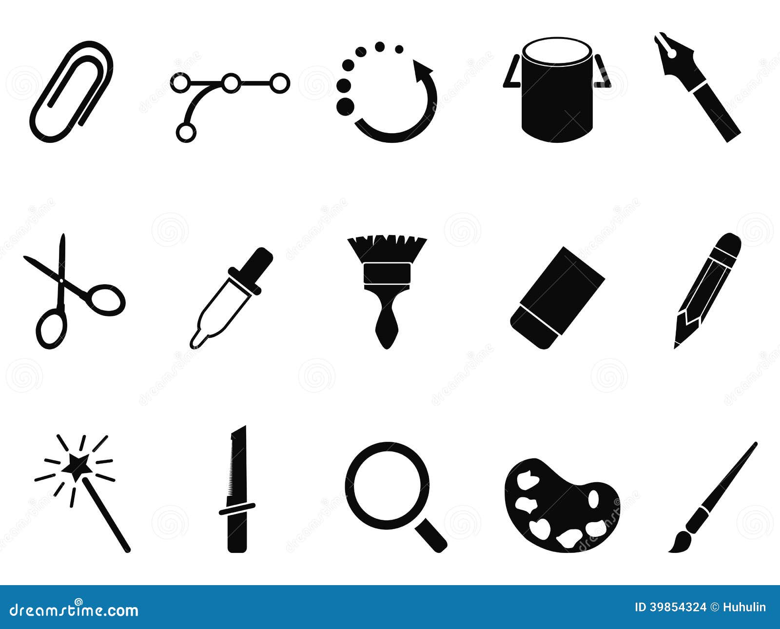 Graphic Design Tools Icon Set Stock Vector - Illustration of eyedropper ...