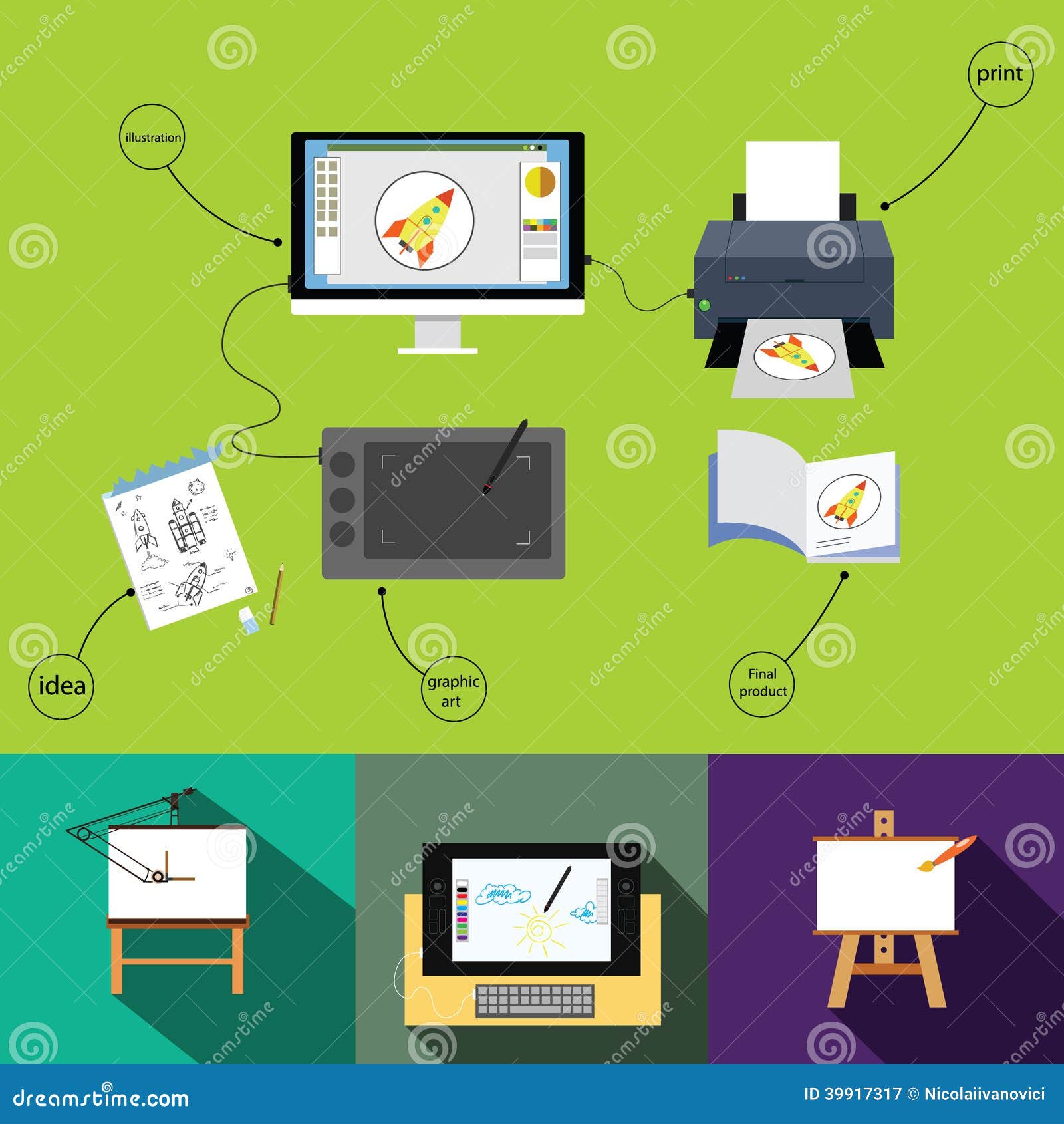 Graphic design stock vector. Illustration of design, publishing - 39917317