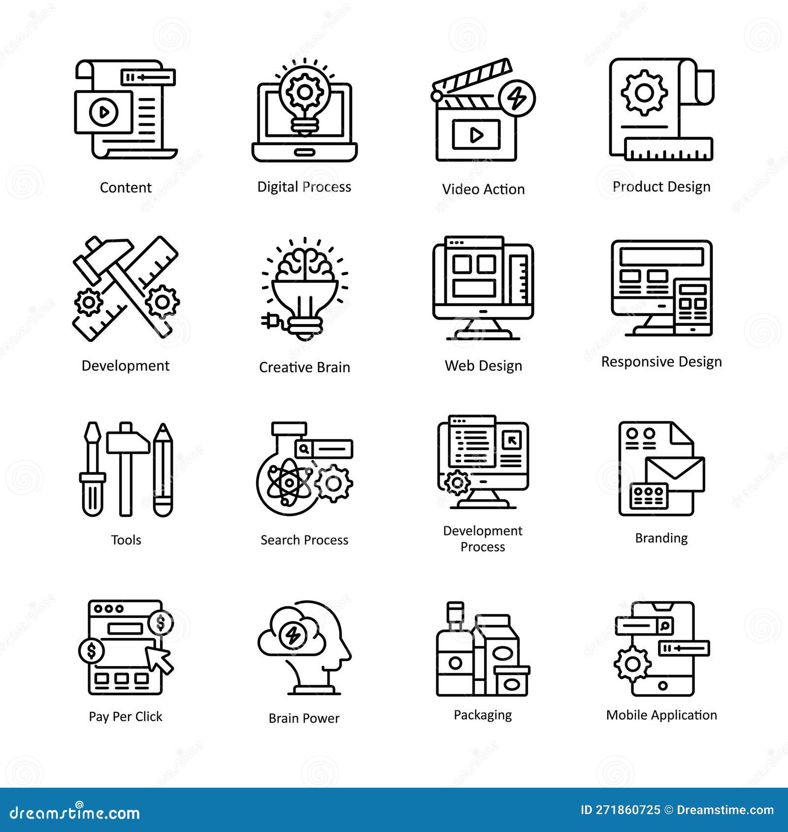Graphic Design Vector Outline Icon Design Illustration. Graphic Design ...
