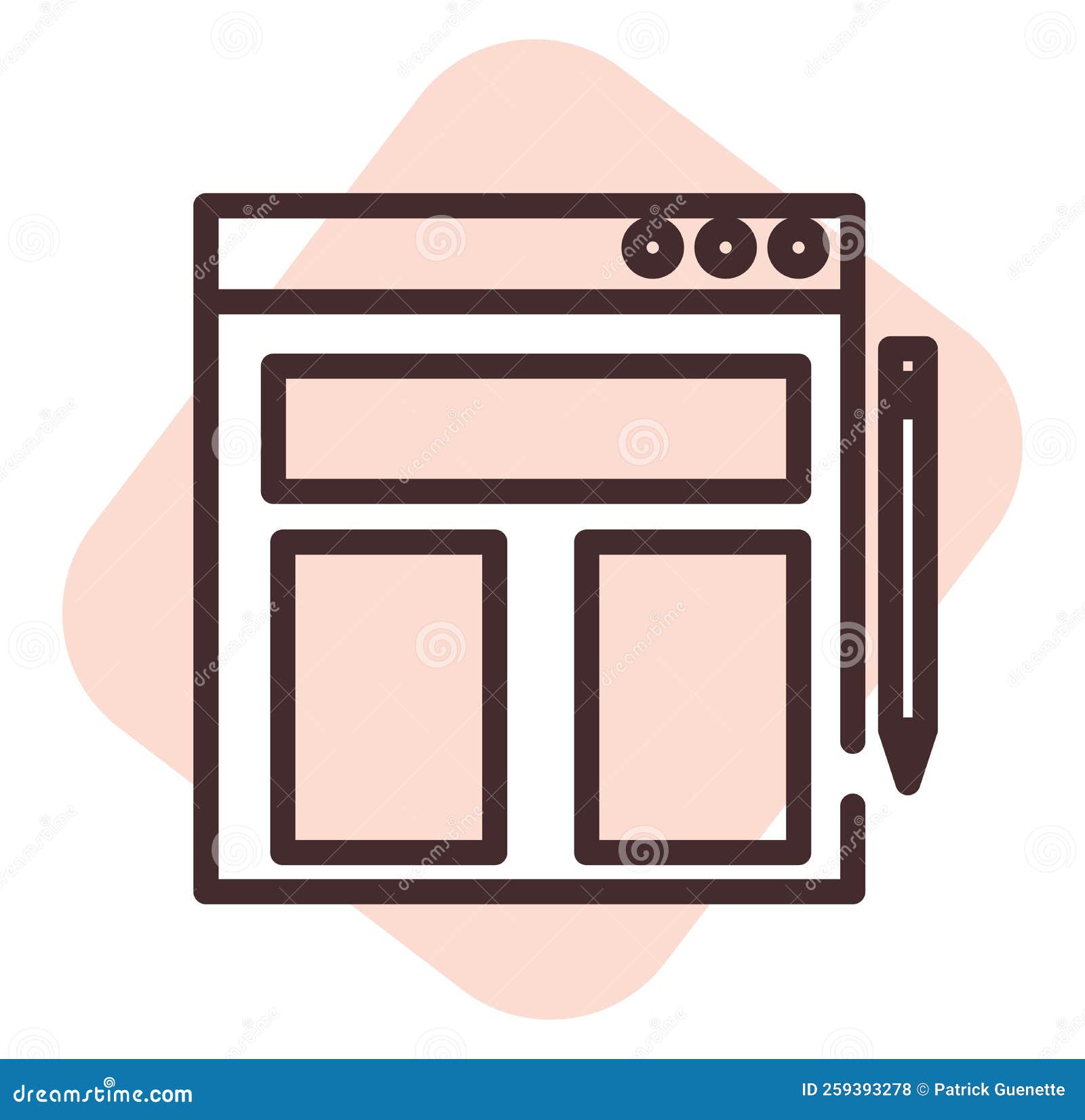Graphic Design Website, Icon Stock Vector - Illustration of wallpaper ...