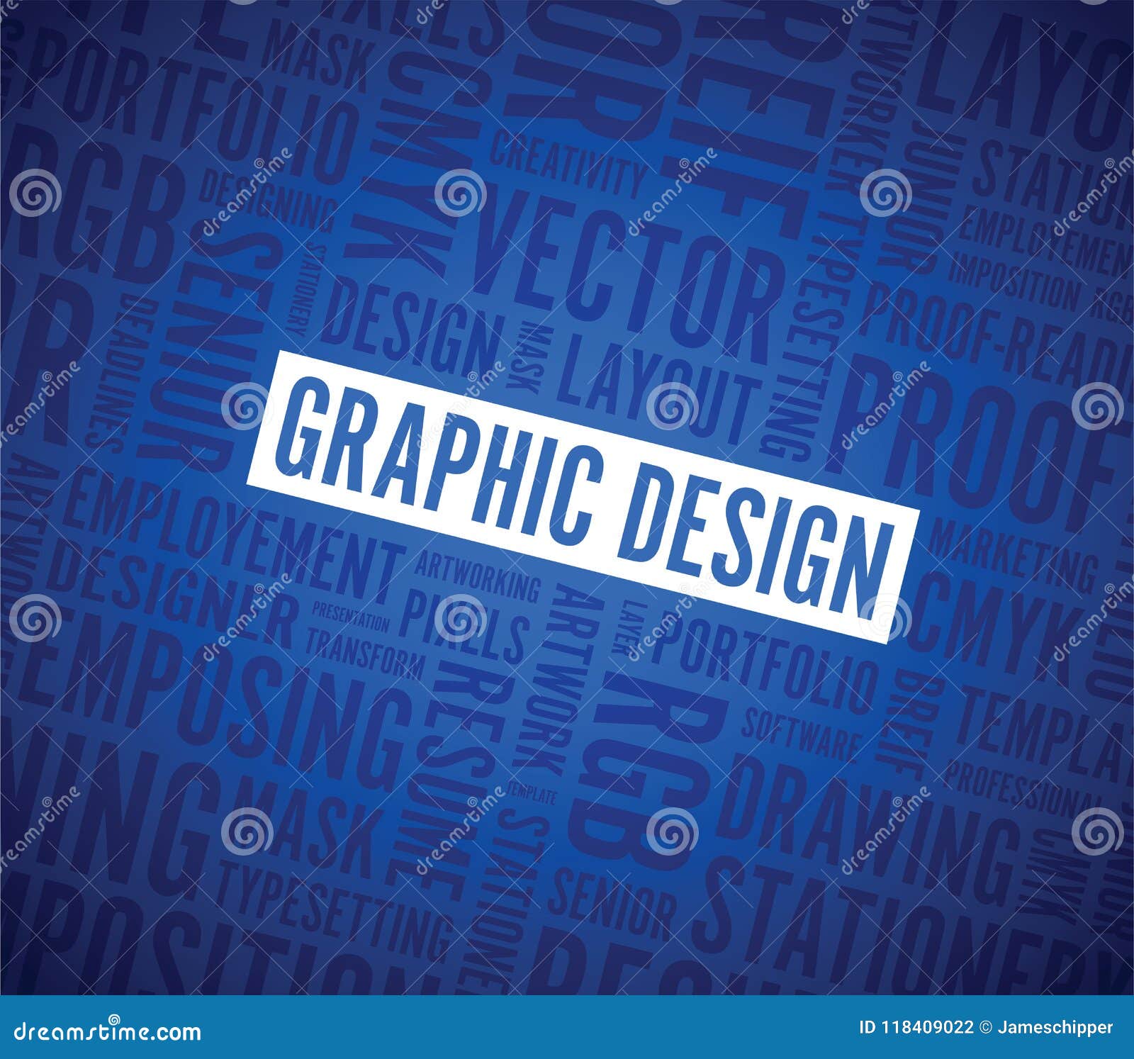 Graphic Design Word Background Stock Vector - Illustration of print ...
