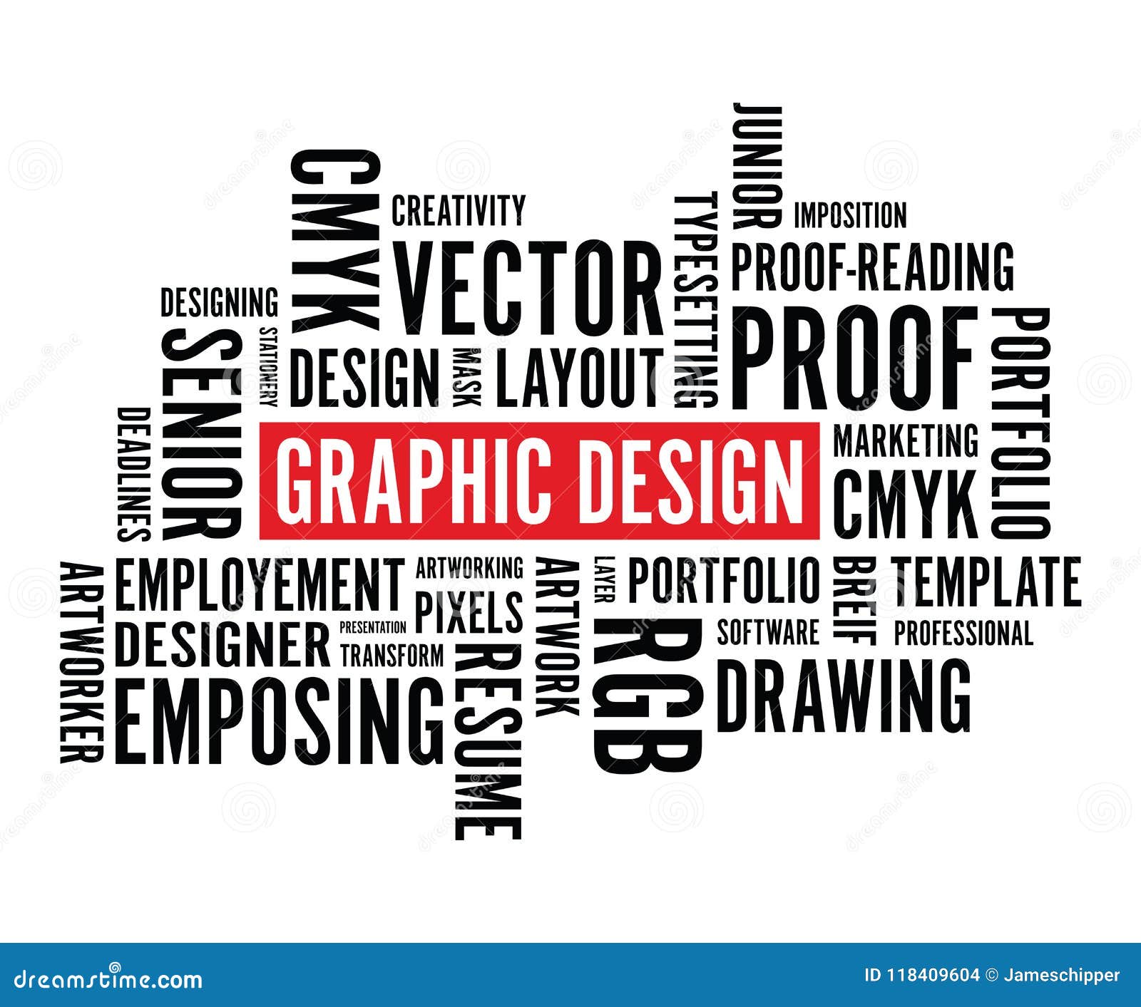 Graphic Design Word Background Stock Vector - Illustration of health ...