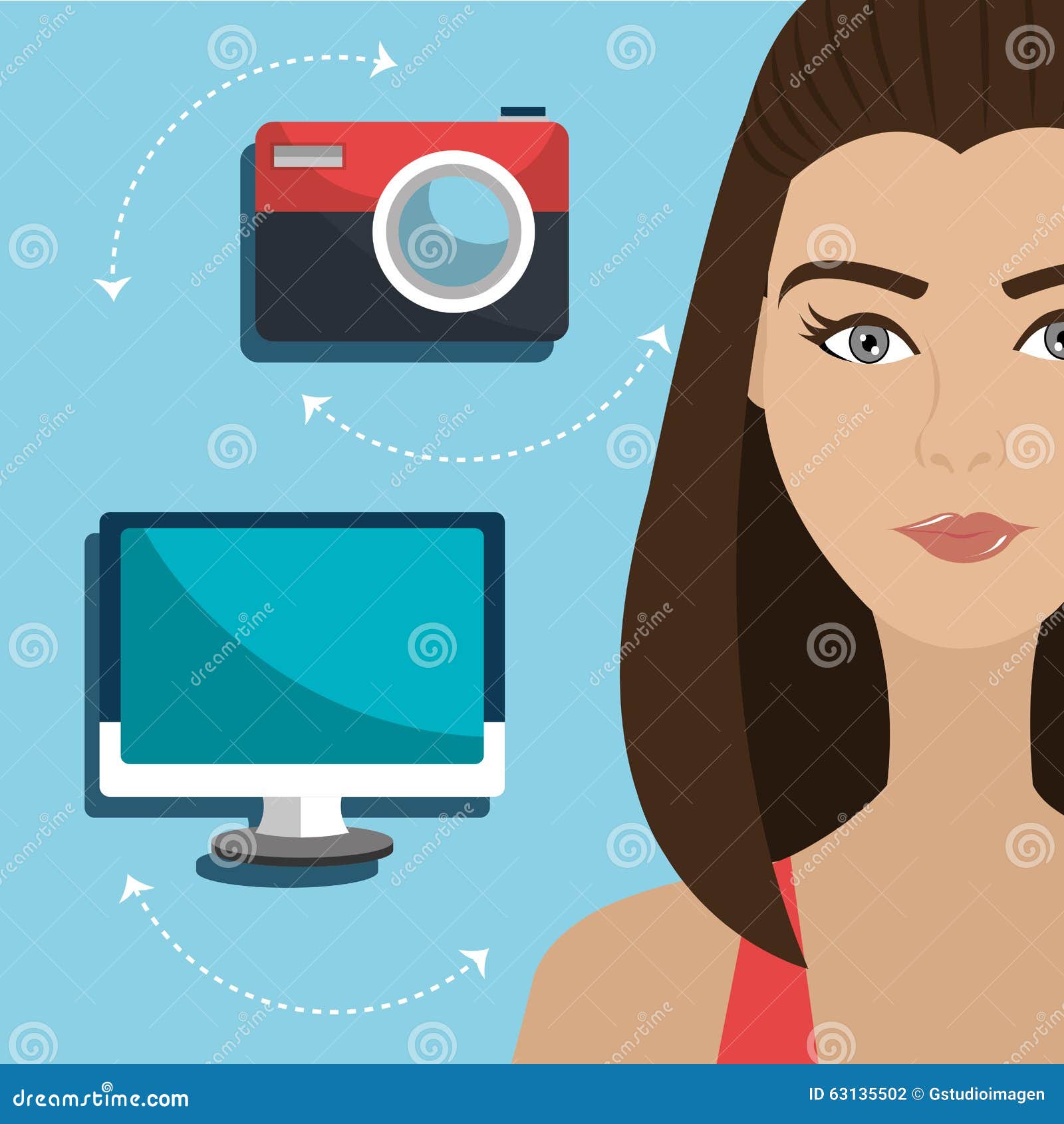 Graphic Design Work Occupation, Stock Illustration - Illustration of ...