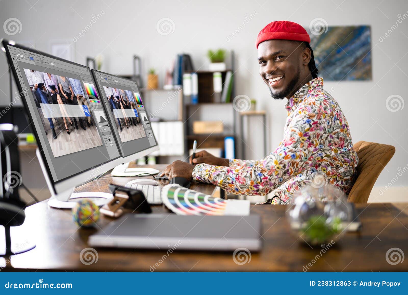 Graphic Designer Artist Working Stock Image - Image of tournament ...