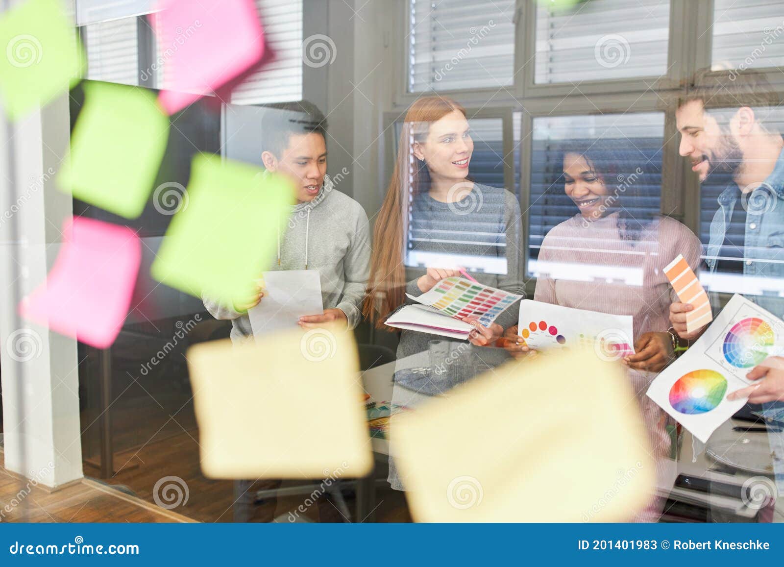 Graphic Designer in a Brainstorming Workshop Stock Image - Image of ...