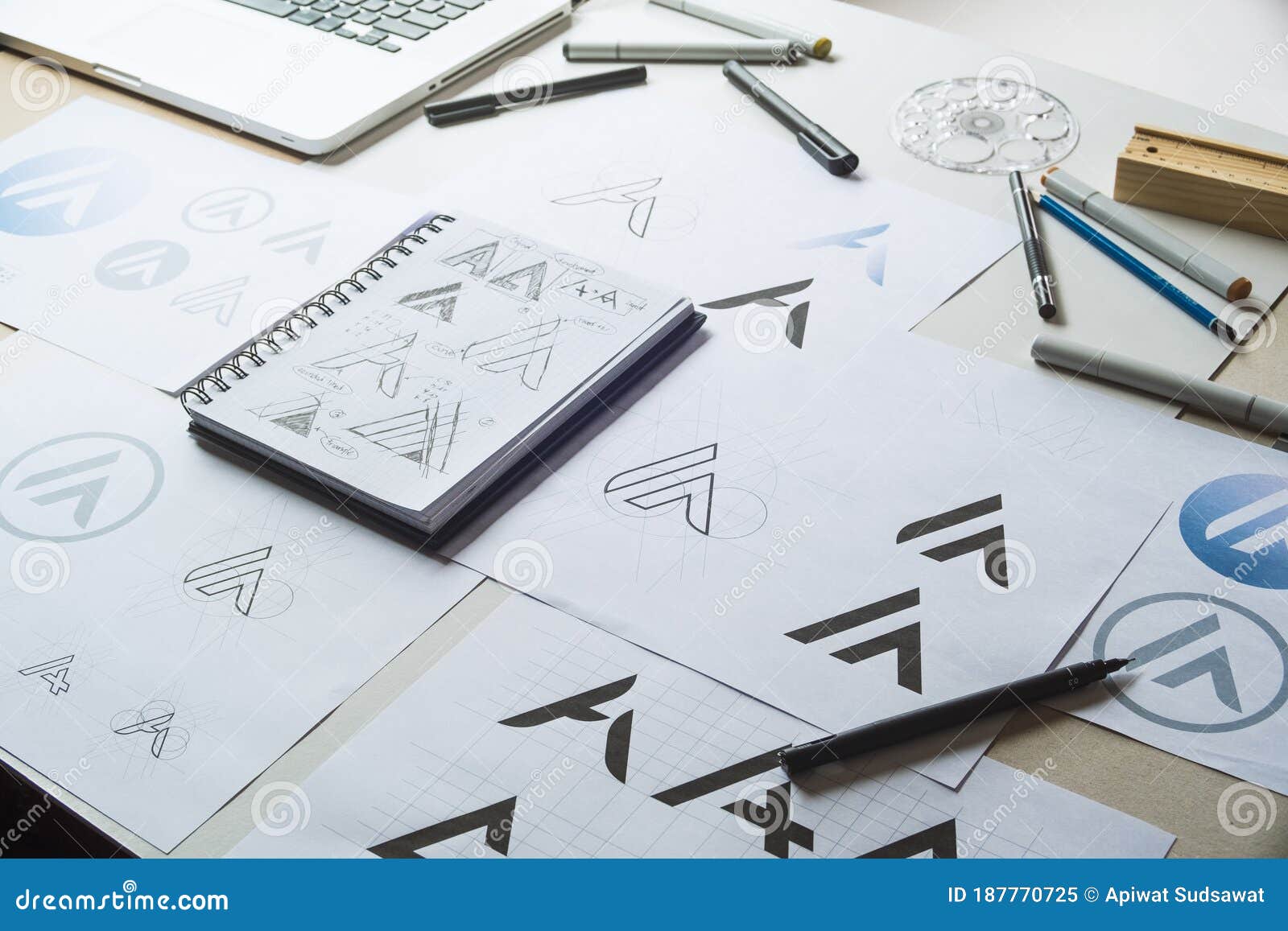 Logo Design Sketch Process