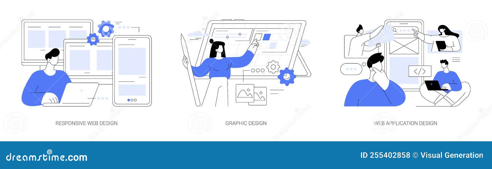 Graphic Designer Service Abstract Concept Vector Illustrations. Stock ...