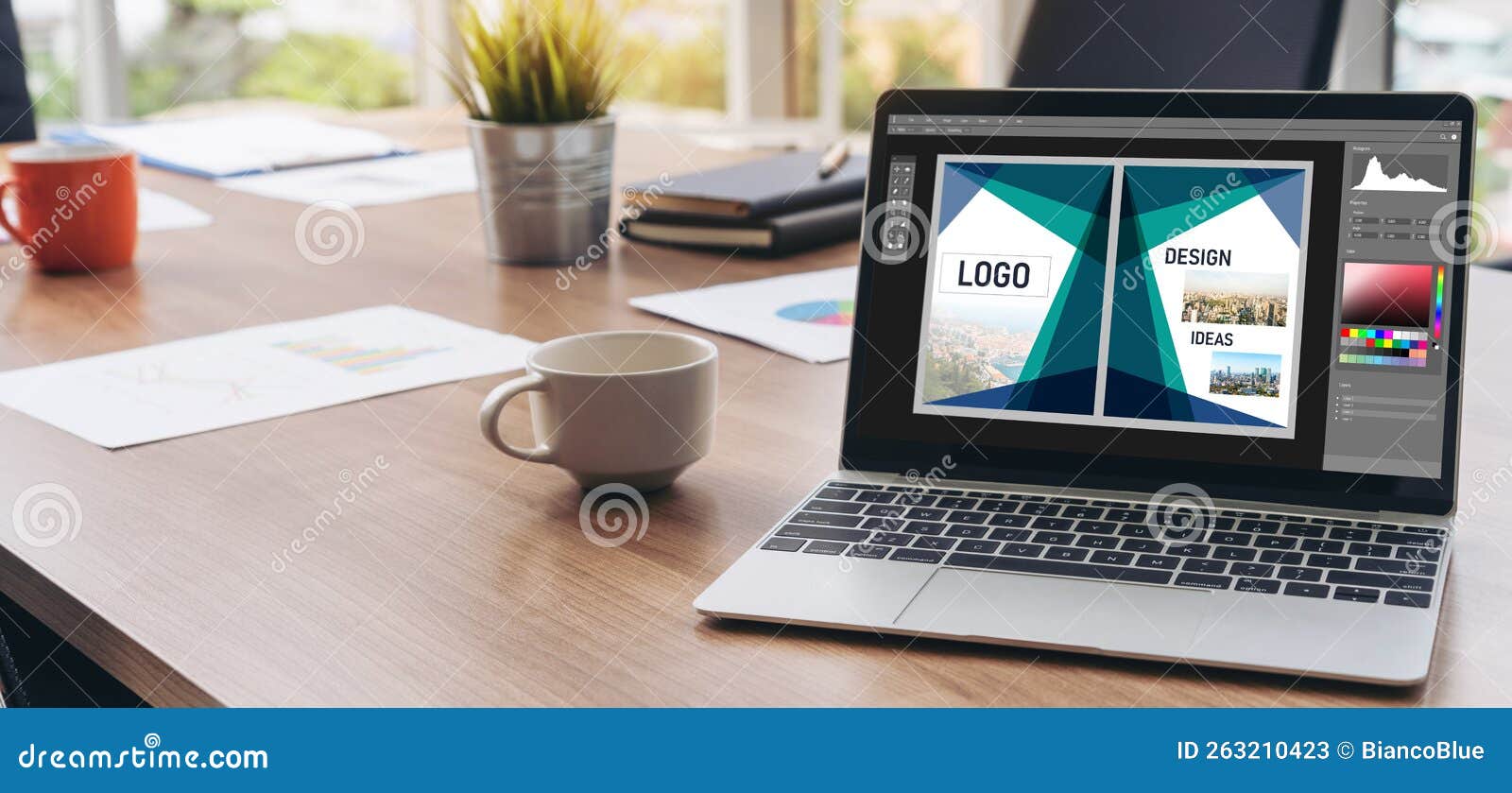 Graphic Designer Software for Modern Design of Web Page and Commercial ...