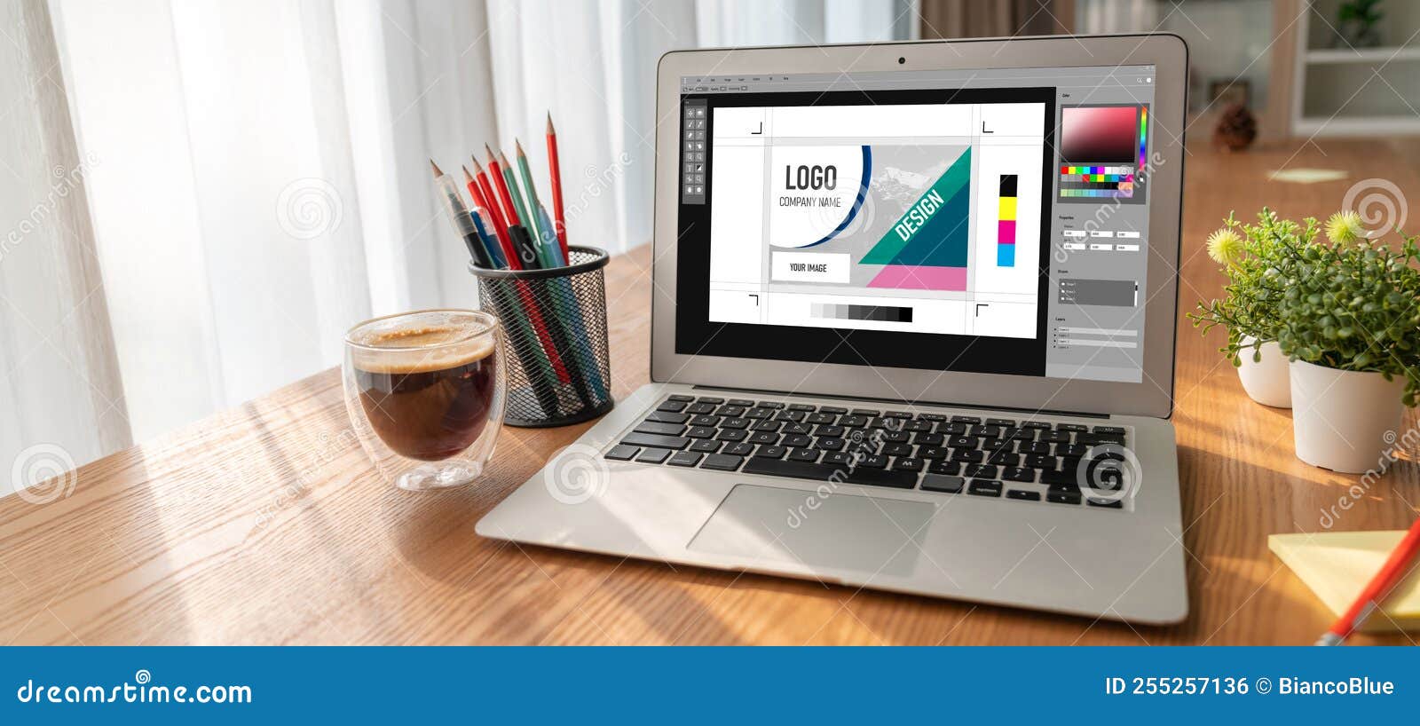 Graphic Designer Software for Modern Design of Web Page and Commercial ...