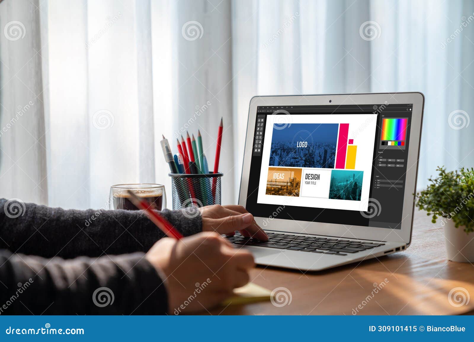 Graphic Designer Software for Modern Design of Web Page and Commercial ...