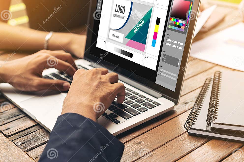 Graphic Designer Software for Modern Design of Web Page and Commercial ...