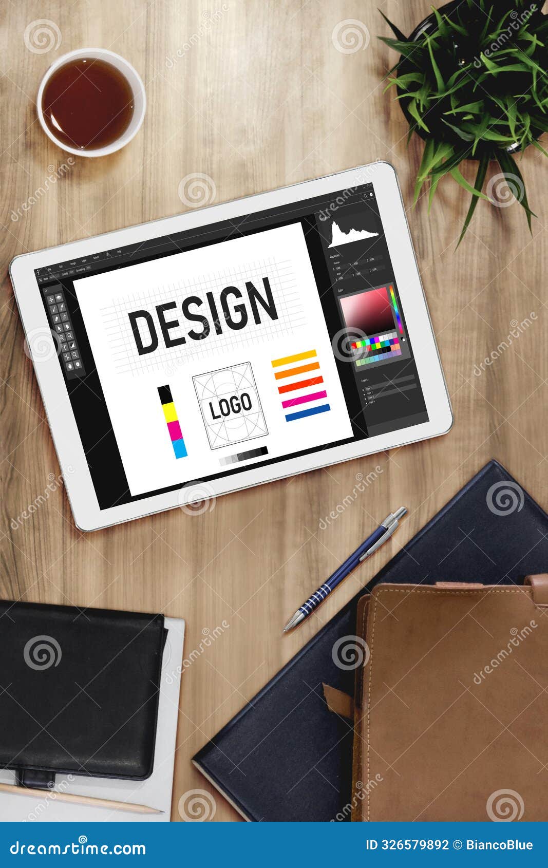 Graphic Designer Software for Modern Design of Web Page and Commercial ...