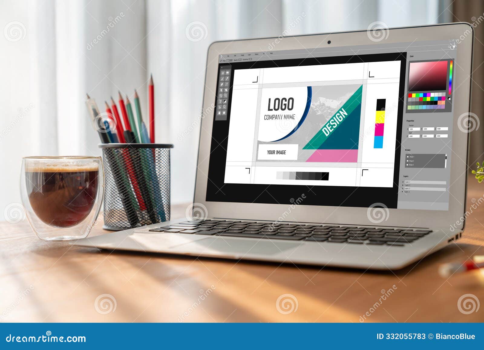 Graphic Designer Software for Modern Design of Web Page and Commercial ...