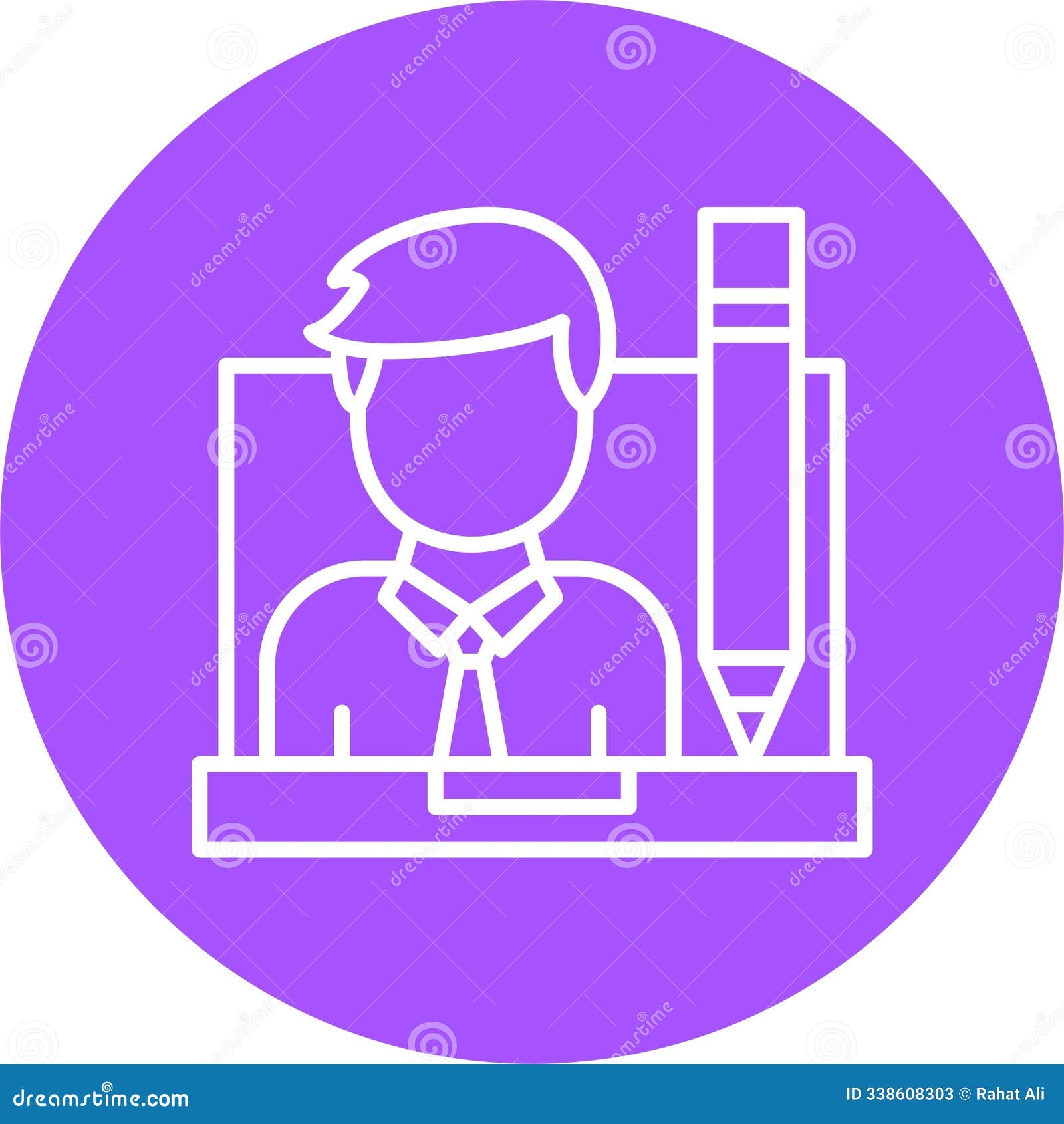 Graphic Designer Vector Icon Design Symbol Stock Illustration ...