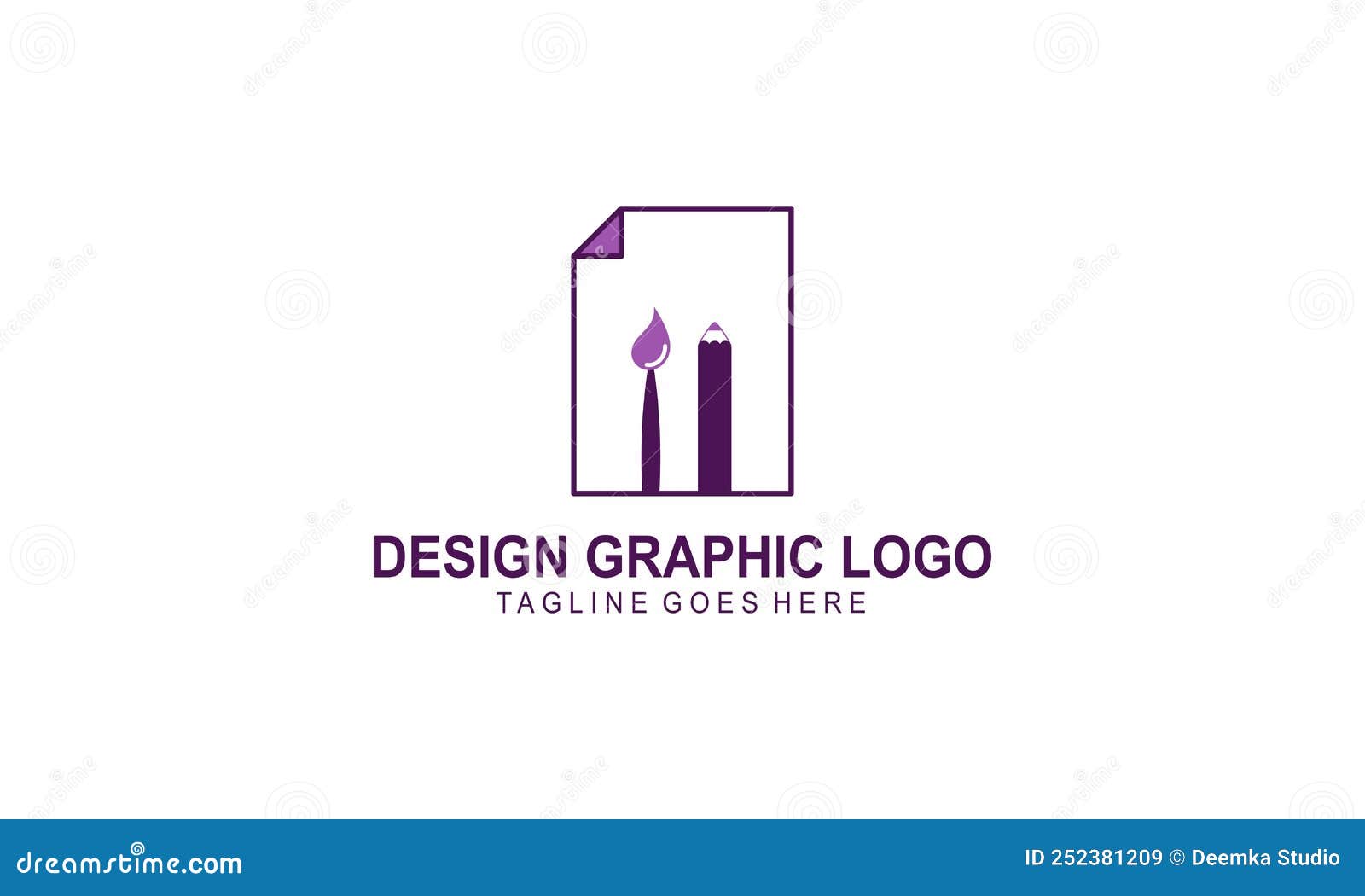 Graphic Designer and Web Design Studio Tool Logo Stock Illustration ...