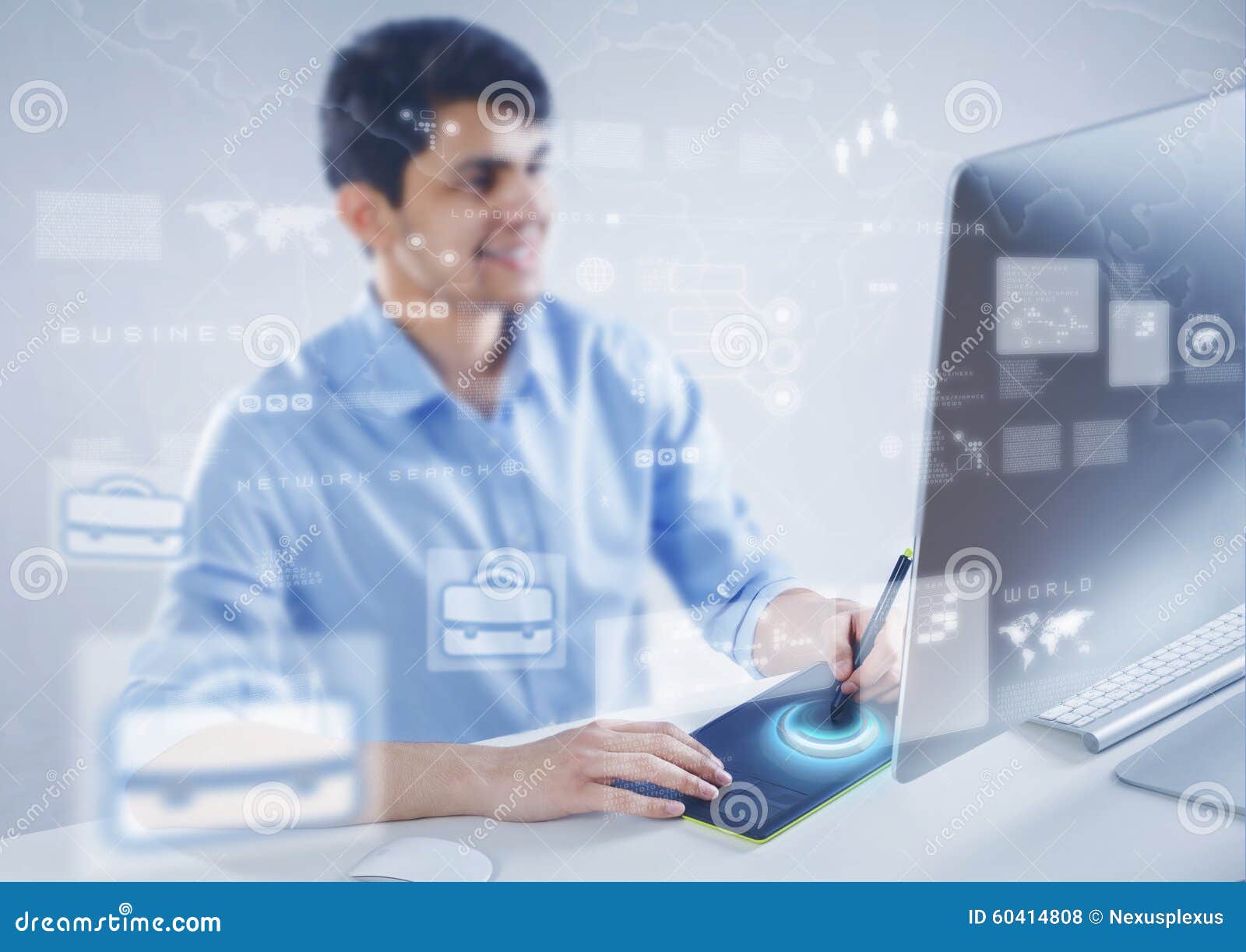 Graphic designer at work stock photo. Image of graphic - 60414808