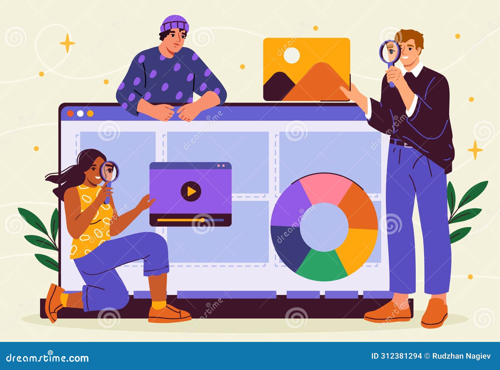 Designers People Avatars Isolated Set. Portraits Of Female And Male ...