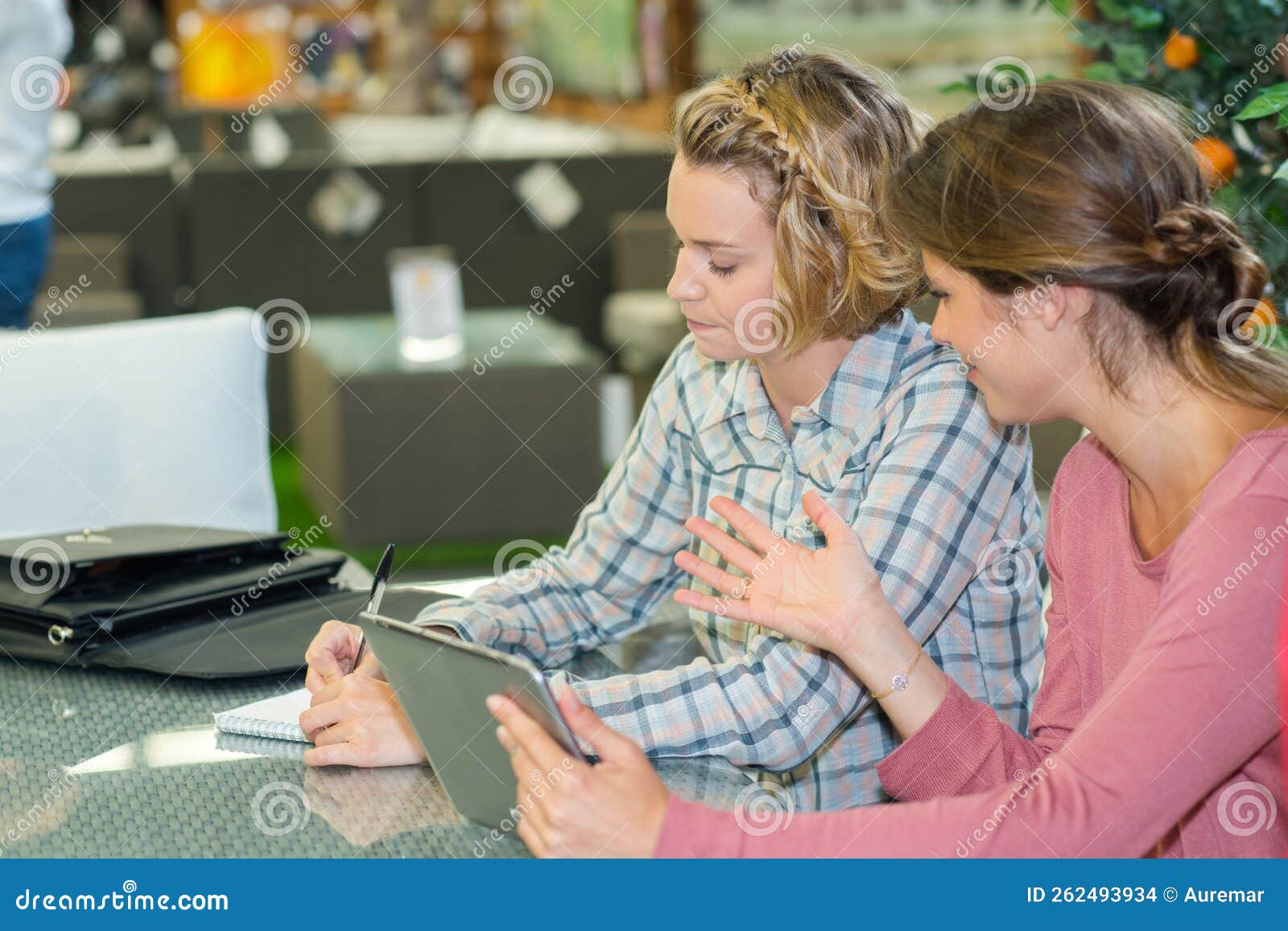 2 Graphic Designers Talking Together about Concept Stock Photo - Image ...