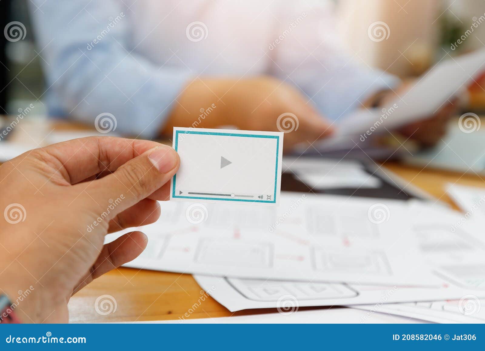 Graphic Designers Work Together with UX UI Designer Planning ...