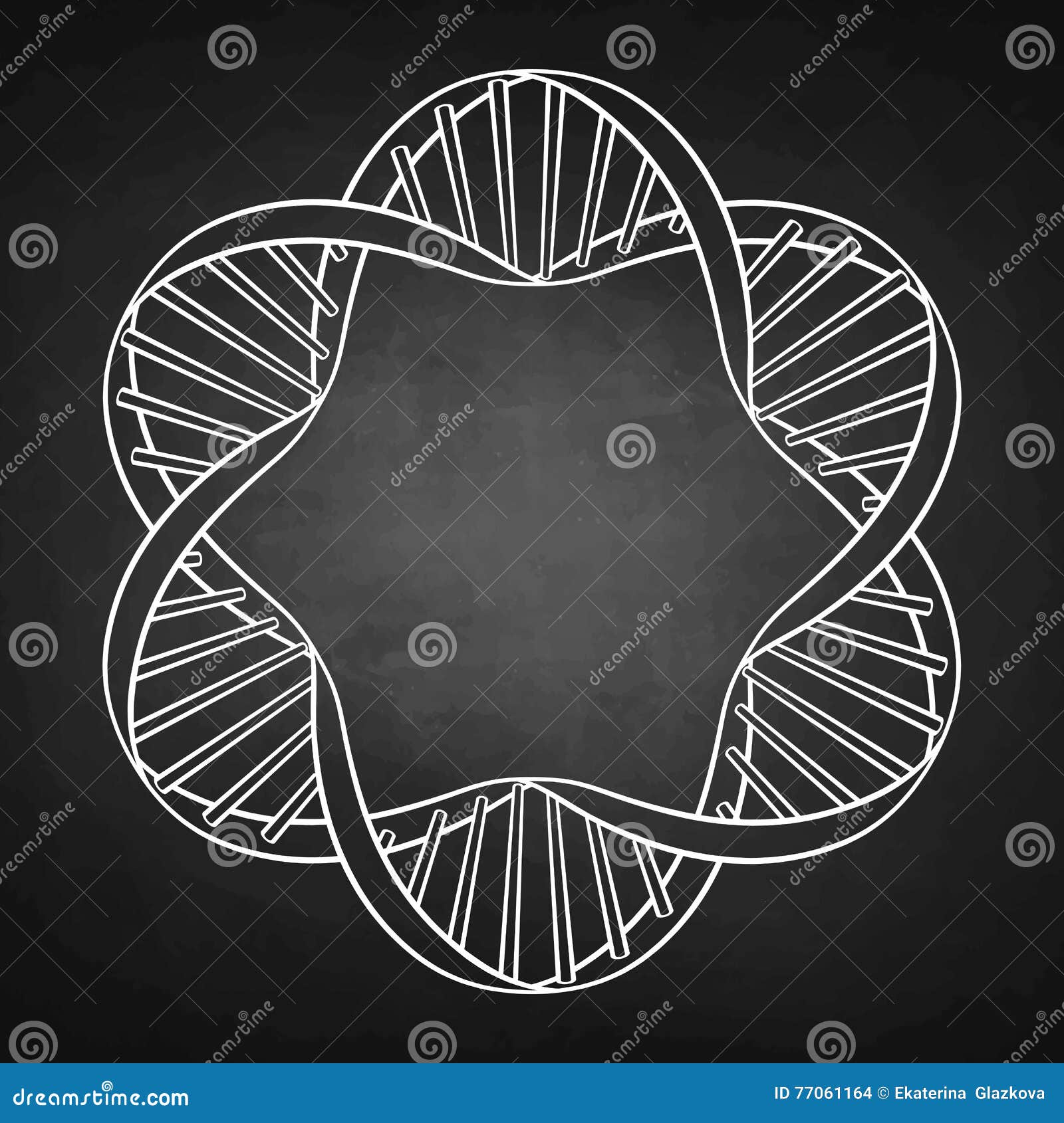Graphic dna circle frame stock vector. Illustration of cell - 77061164