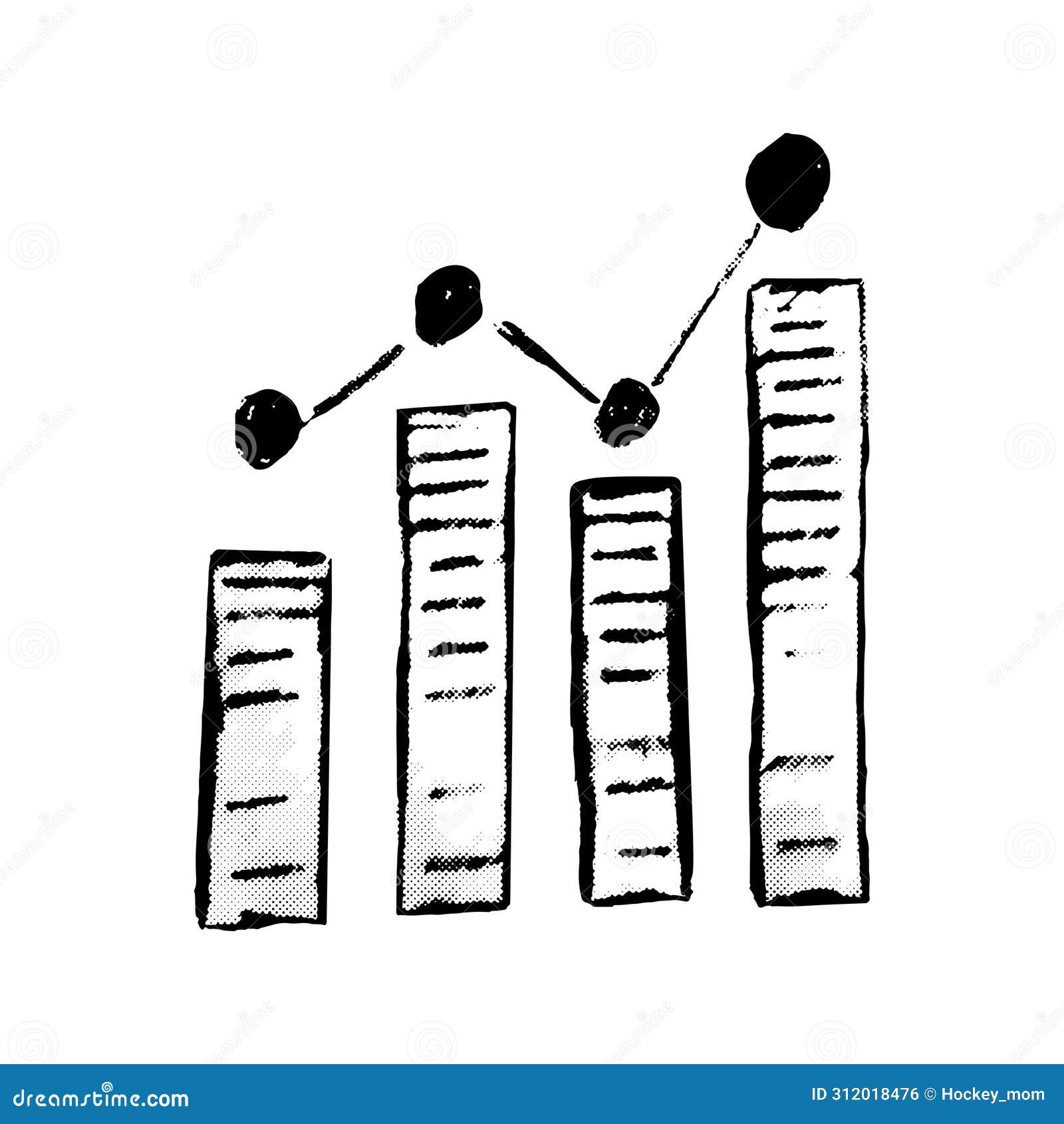 Graphic of Dynamics sketch Icon in Doodle Style. Stock Illustration ...