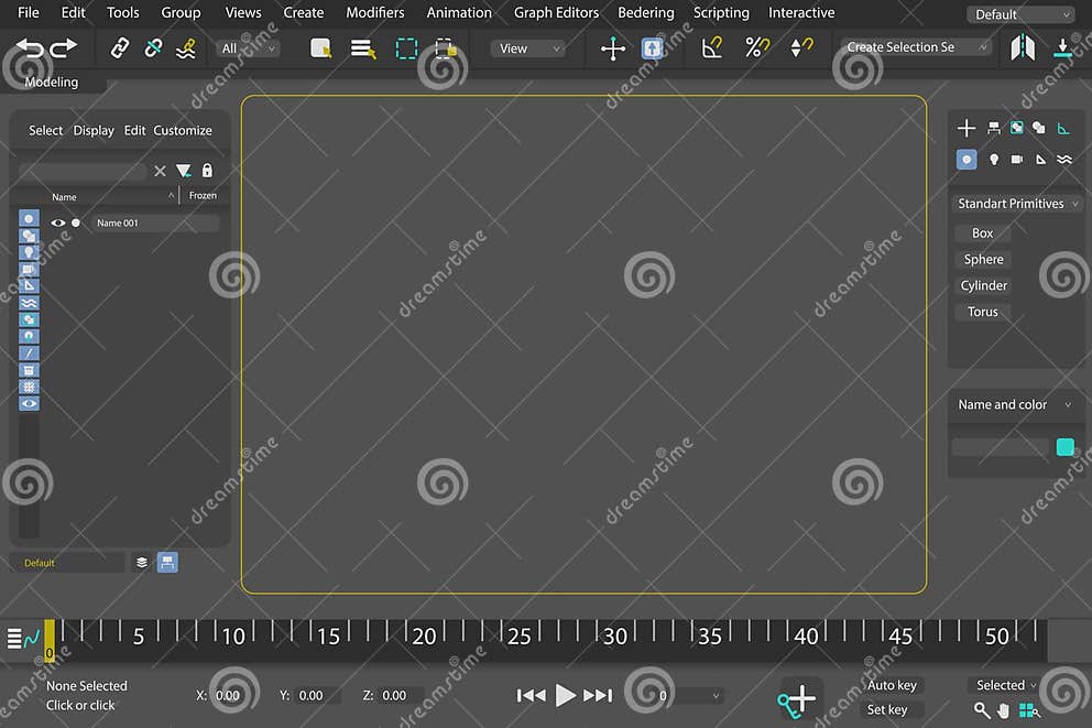 Graphic Editor Interface Background. an Editing and Drawing Toolbar ...