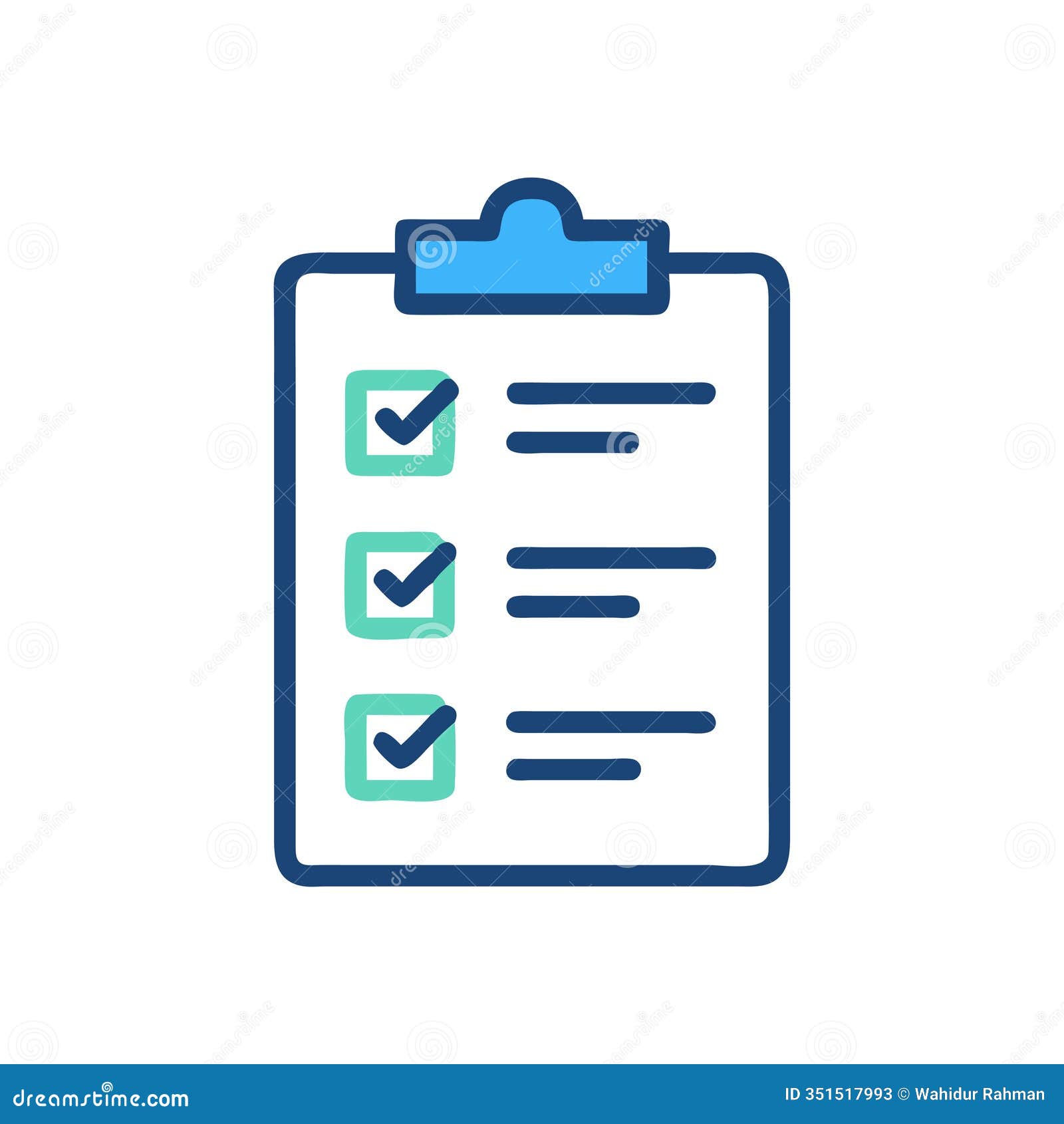 Effective Business Checklist Graphic Stock Illustration - Illustration ...