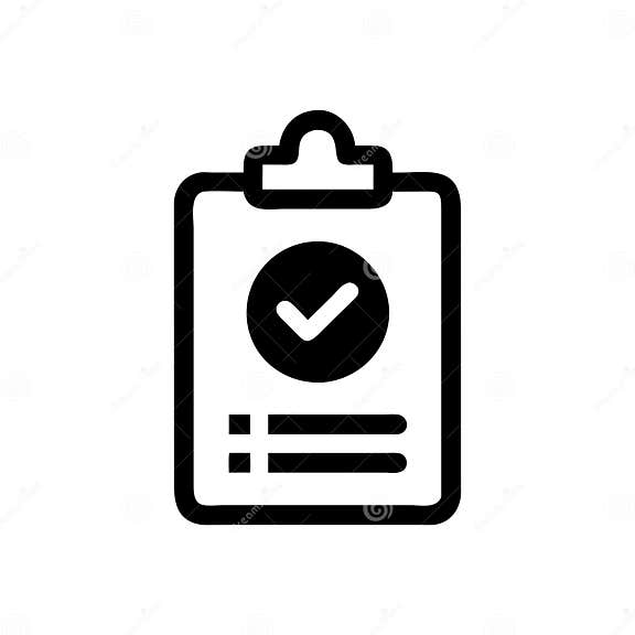 Effective Clipboard Checkmark Graphic Stock Illustration - Illustration ...