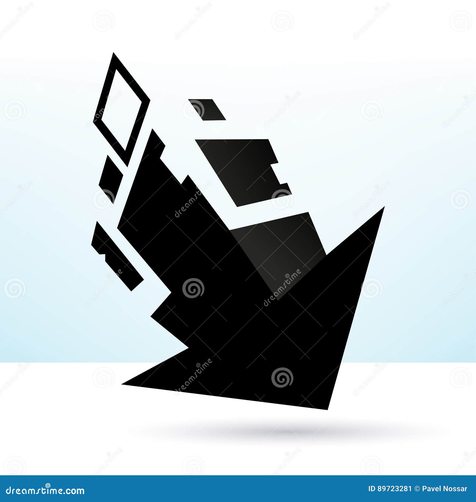 Graphic element arrow stock vector. Illustration of flat - 89723281