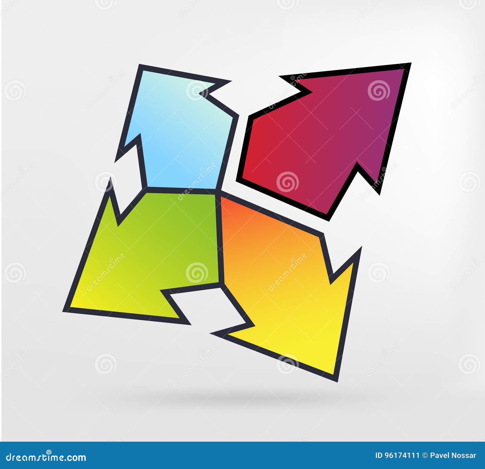 Graphic element arrow stock vector. Illustration of element - 96174111