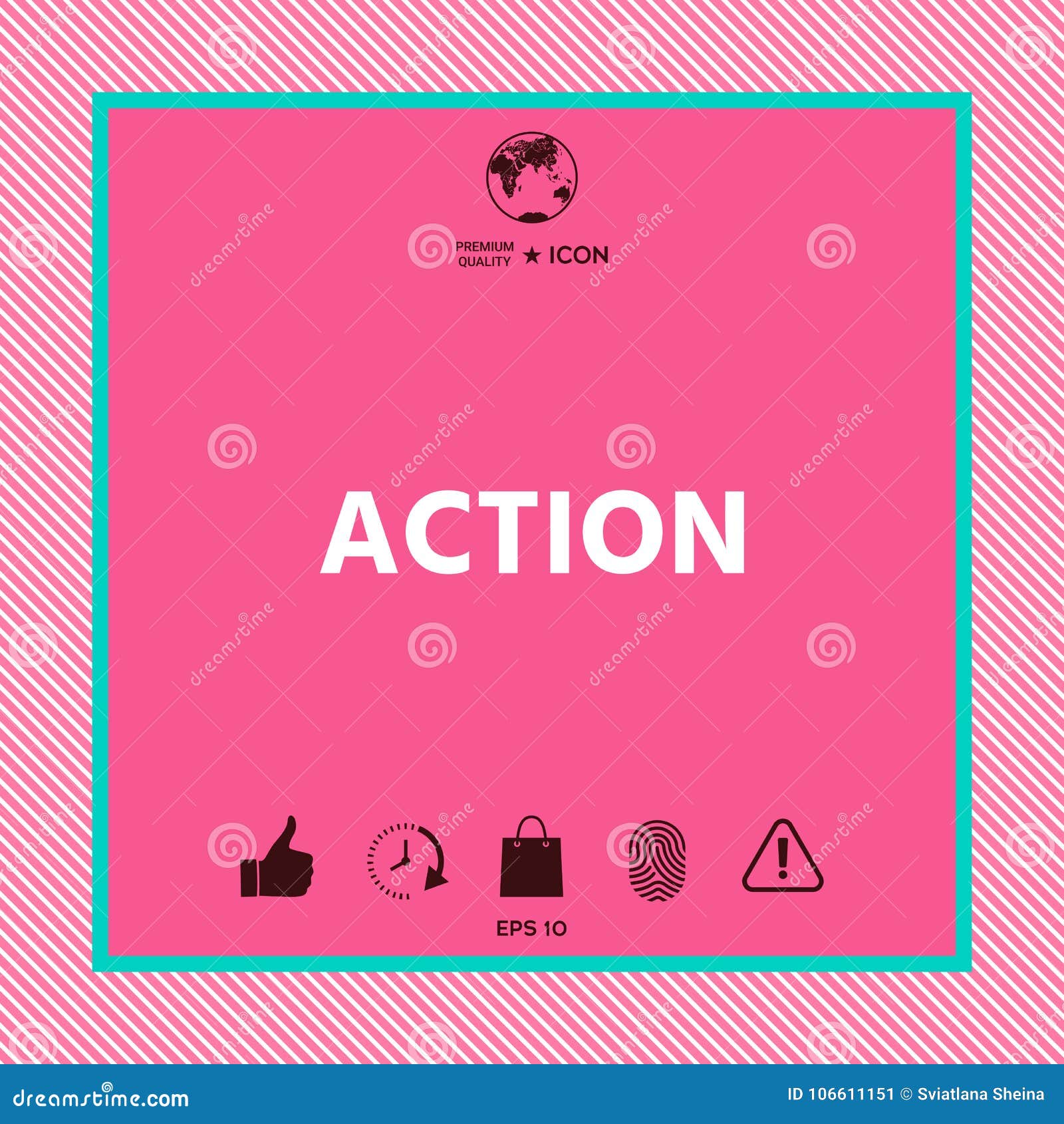 Action button symbol stock vector. Illustration of background - 106611151